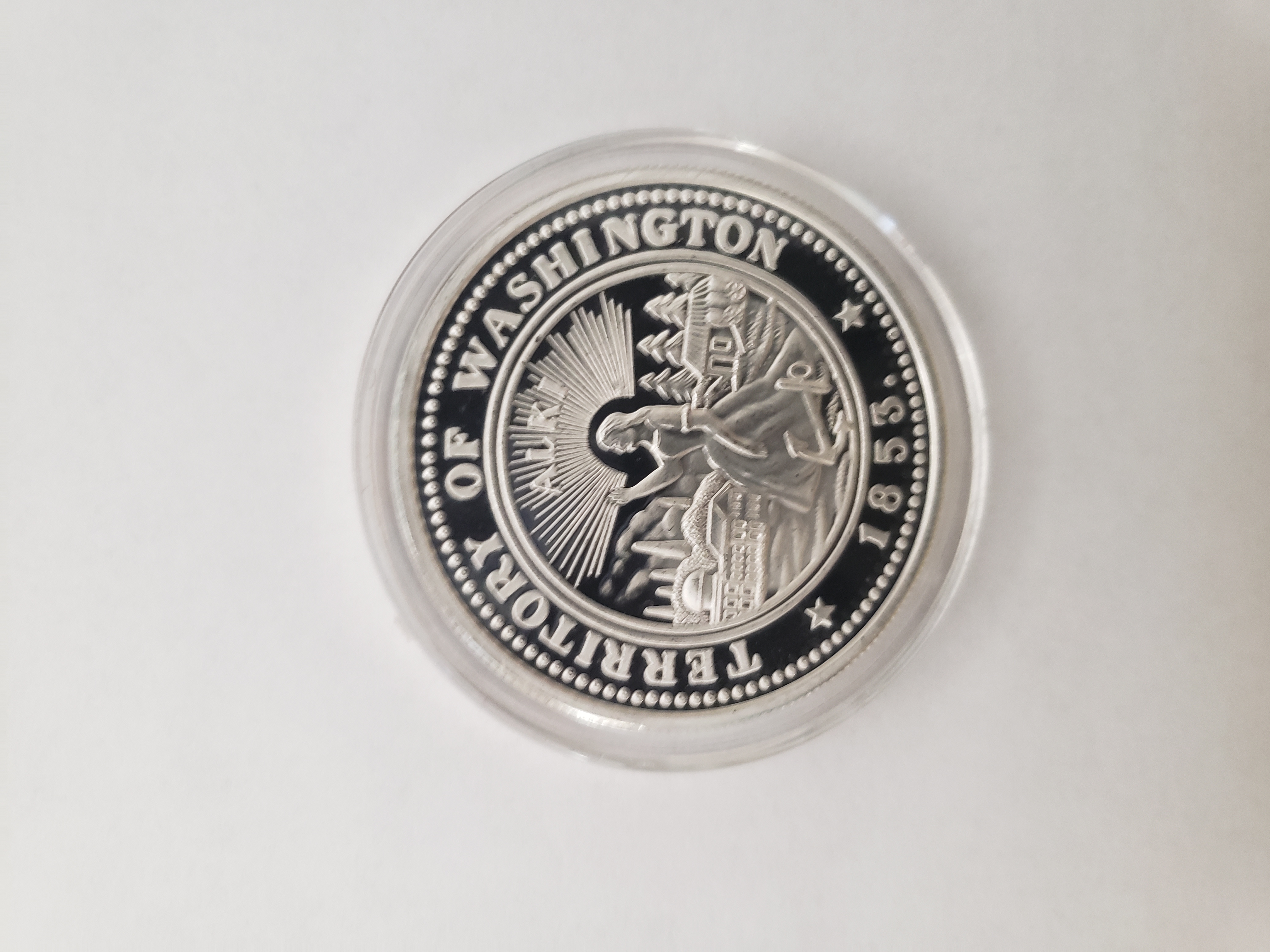 1 OZ SILVER PROOF WA STATE CENTINNIAL COIN | Property Room