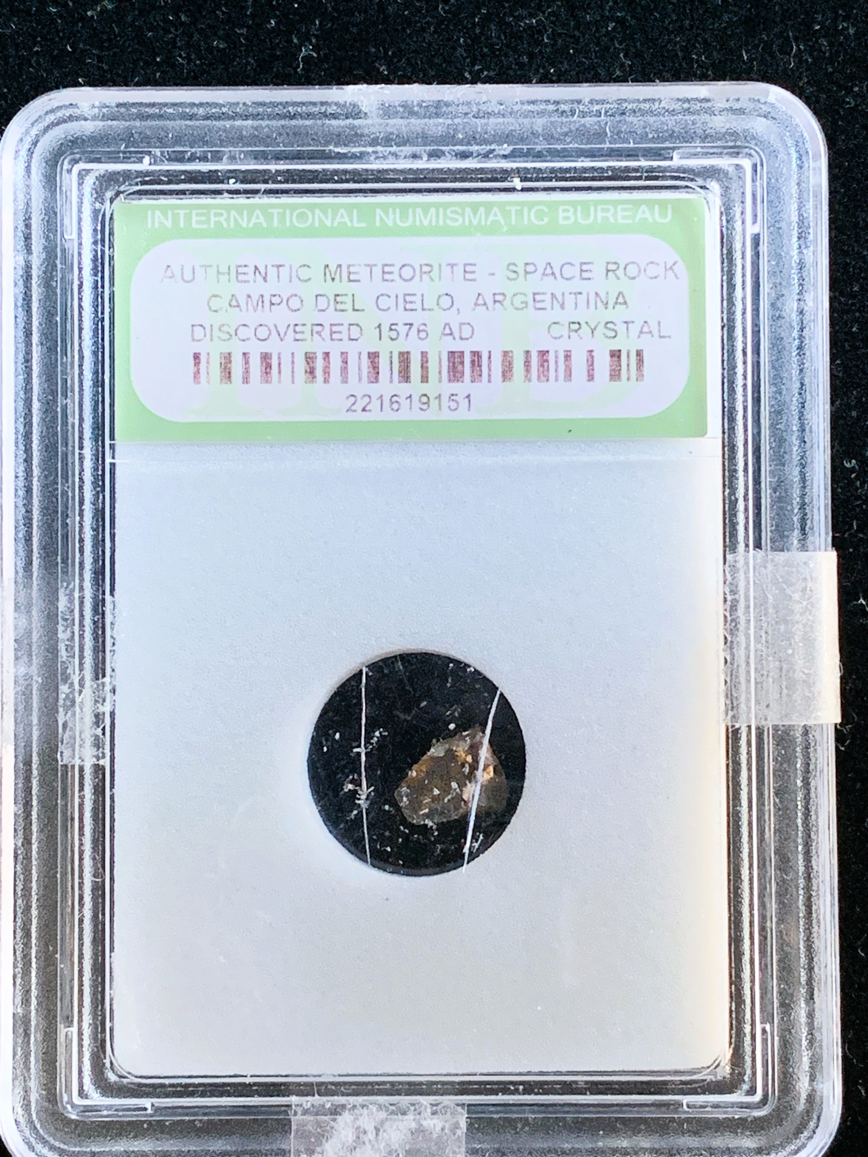 AUTHENTIC METEORITE-SPACE ROCK IN THE SLAB, DISCOVERED 1576 | Property Room