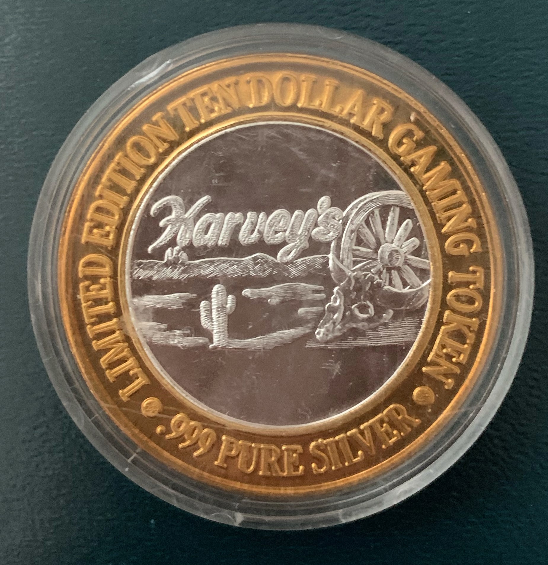 Silver Strike The Party's At Harveys $10 Gaming Token Harvets Lake ...