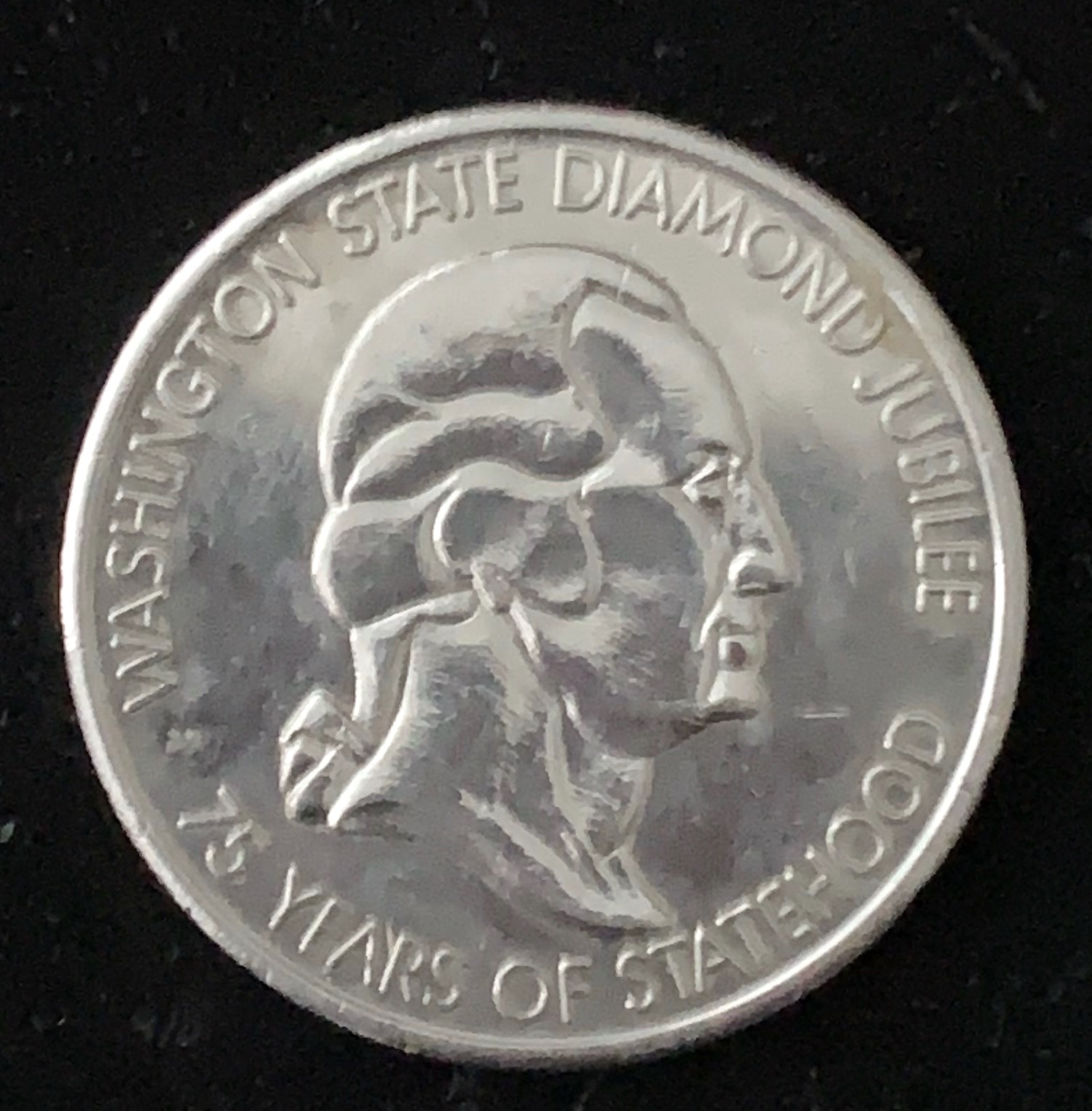 WASHINGTON STATE DIAMOND JUBILEE COMMEMORATIVE MEDAL 1964 MIRROR IMAGE ...