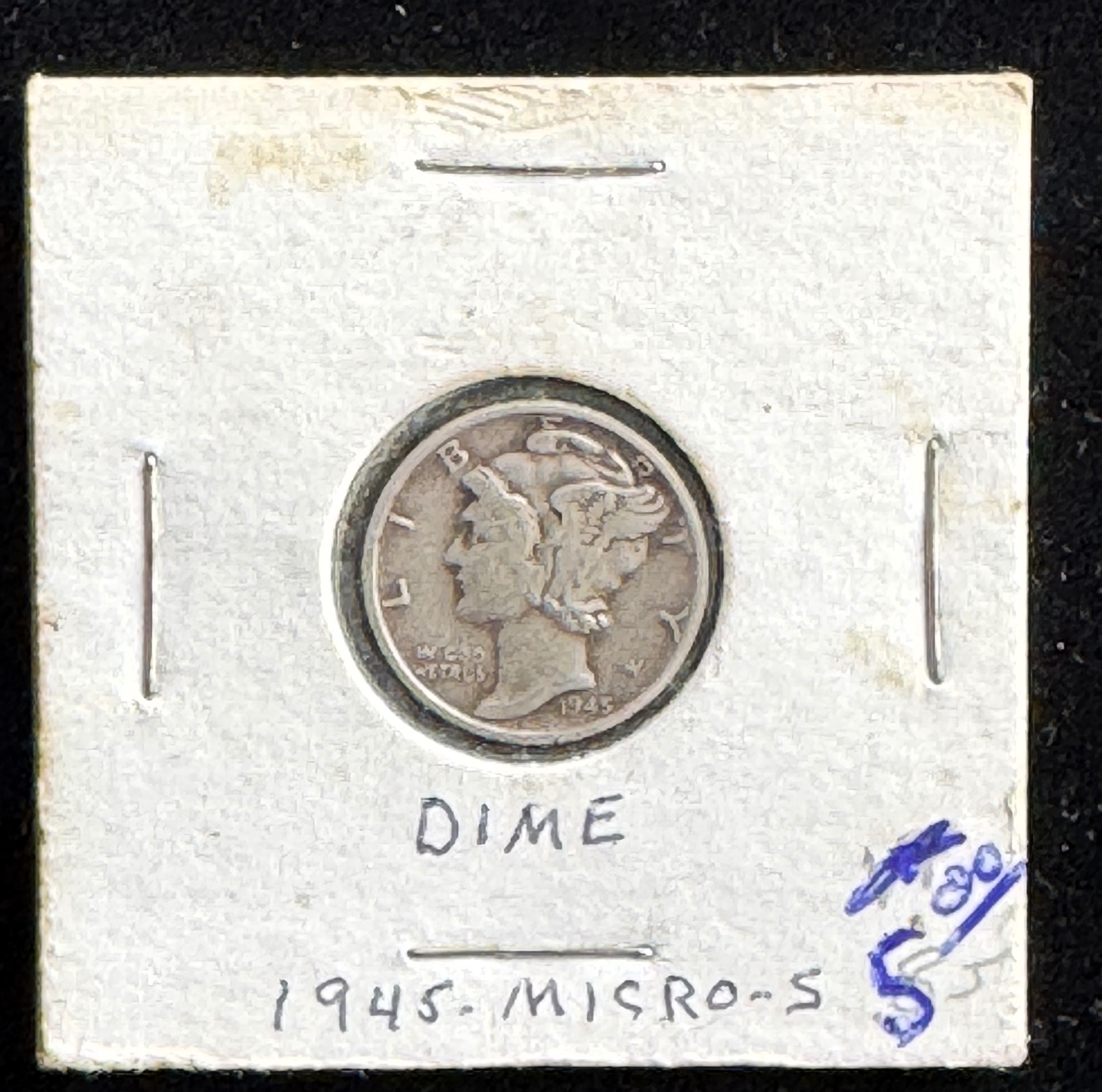 1945 SILVER MICRO S DIME COIN | Property Room