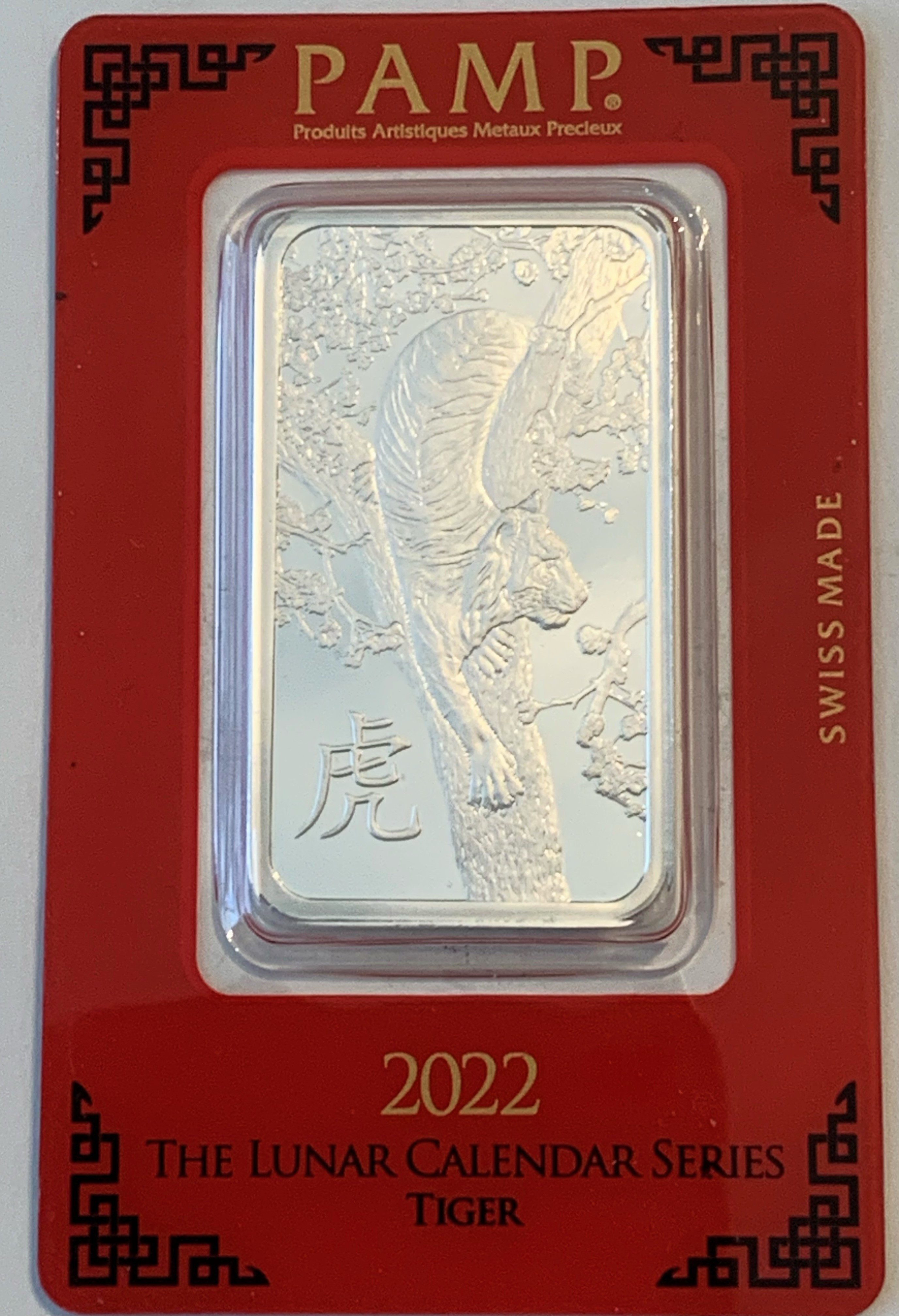 PAMP 2022 LUNAR CAL SER TIGER 1oz SILVER | Property Room