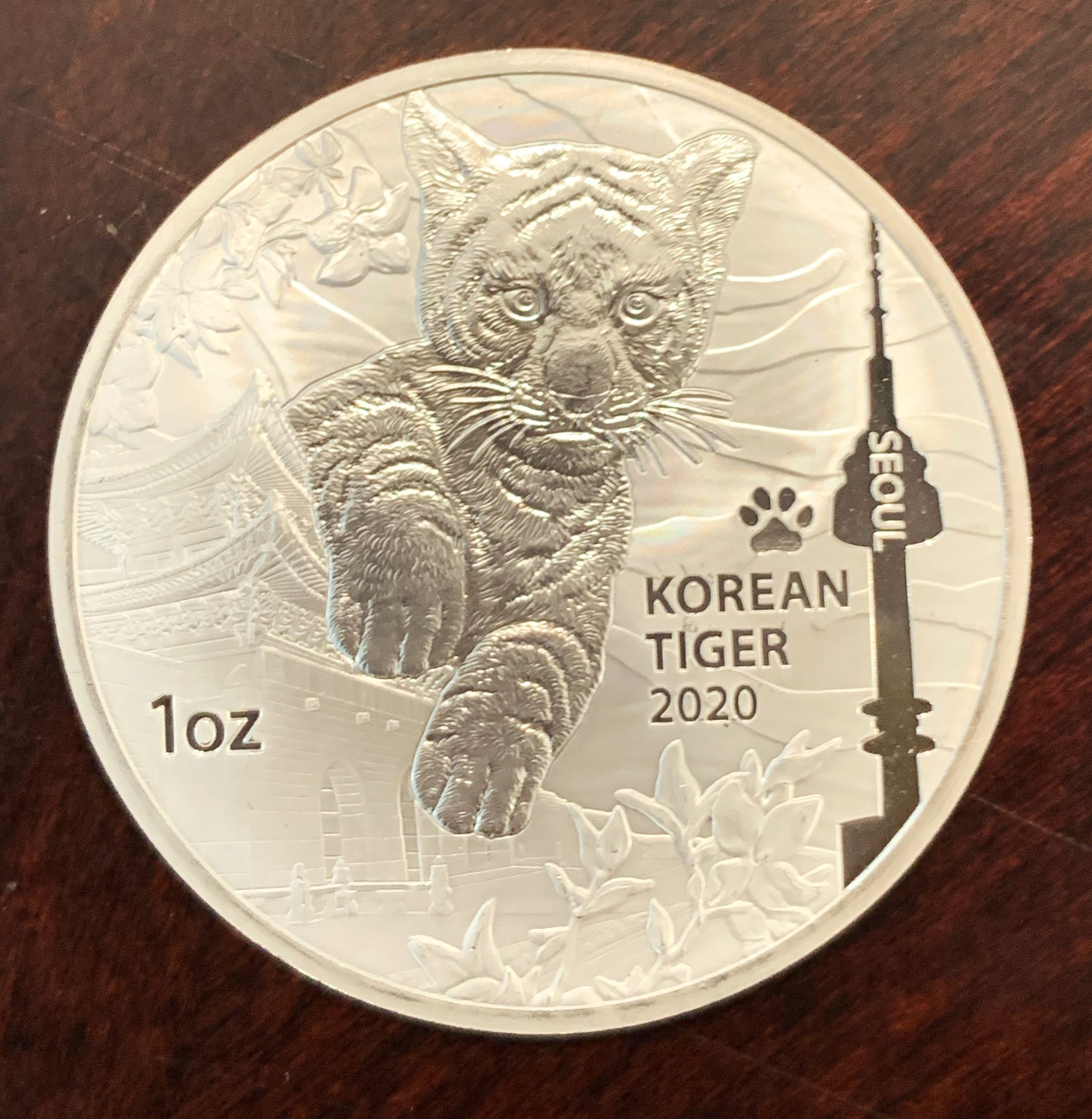 KOREAN 2020 TIGER 1oz .999 SILVER | Property Room