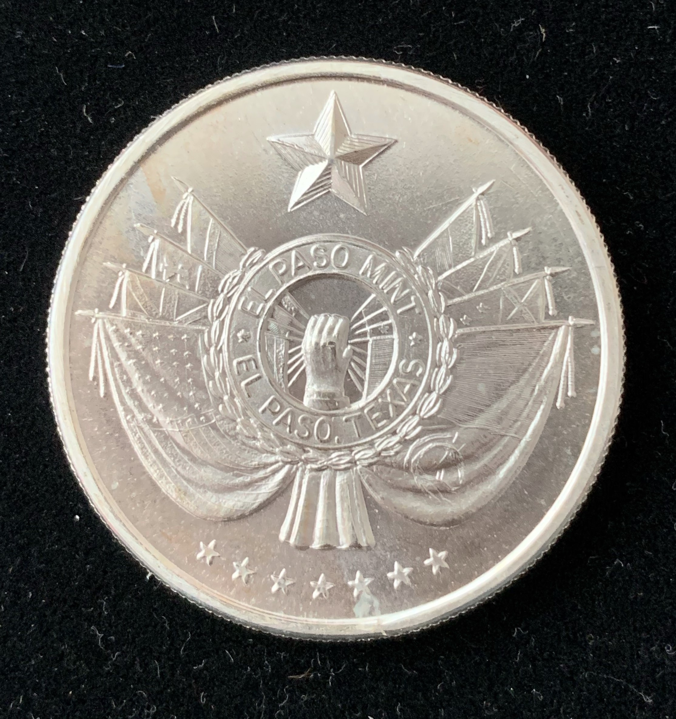 1oz SILVER EL PASO MINT TEXAS .999 FINE SILVER | Property Room