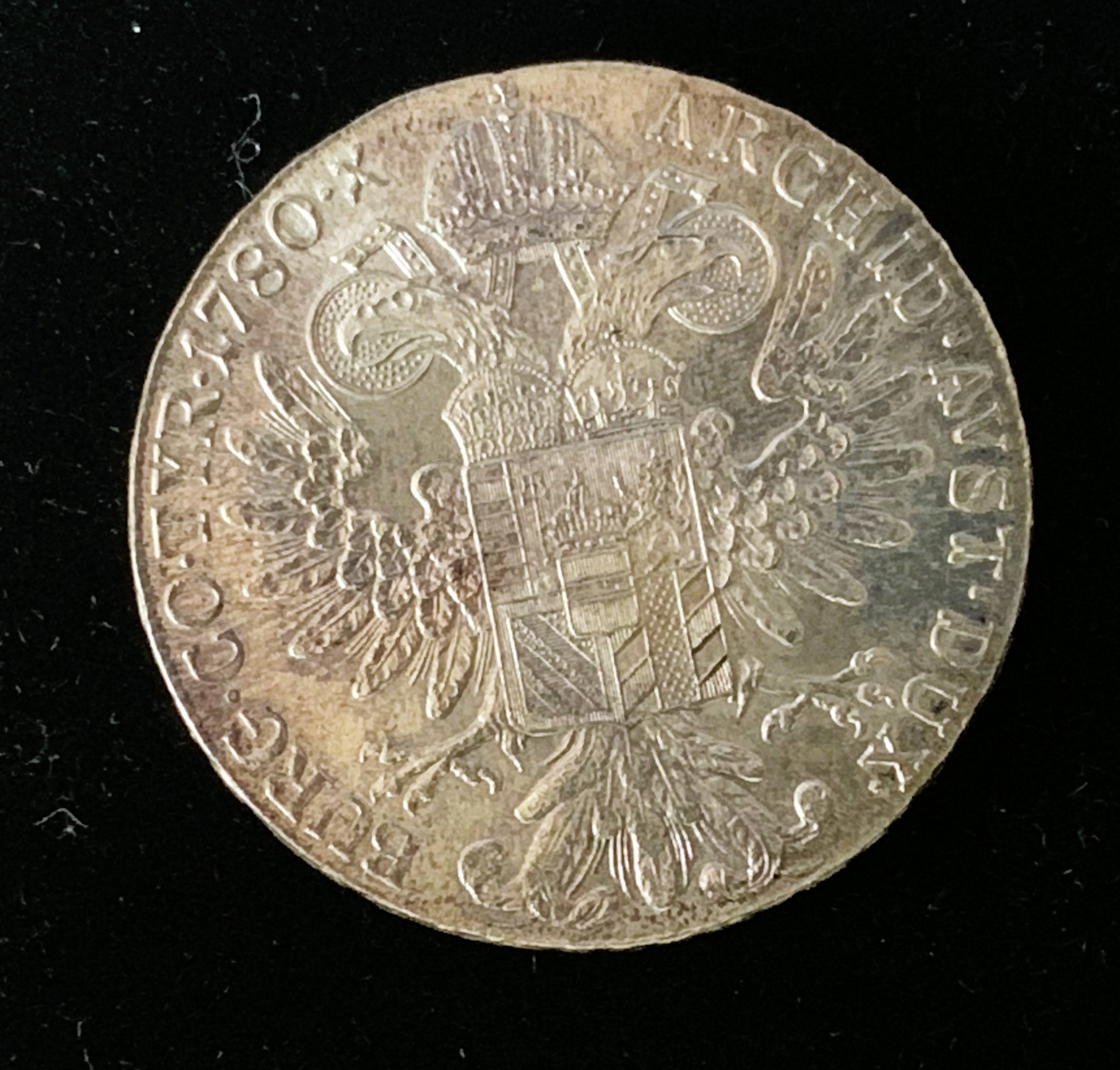 1780 X SILVER AUSTRIA MARIA THERESA THALER SF LARGE HIGH GRADE SILVER ...