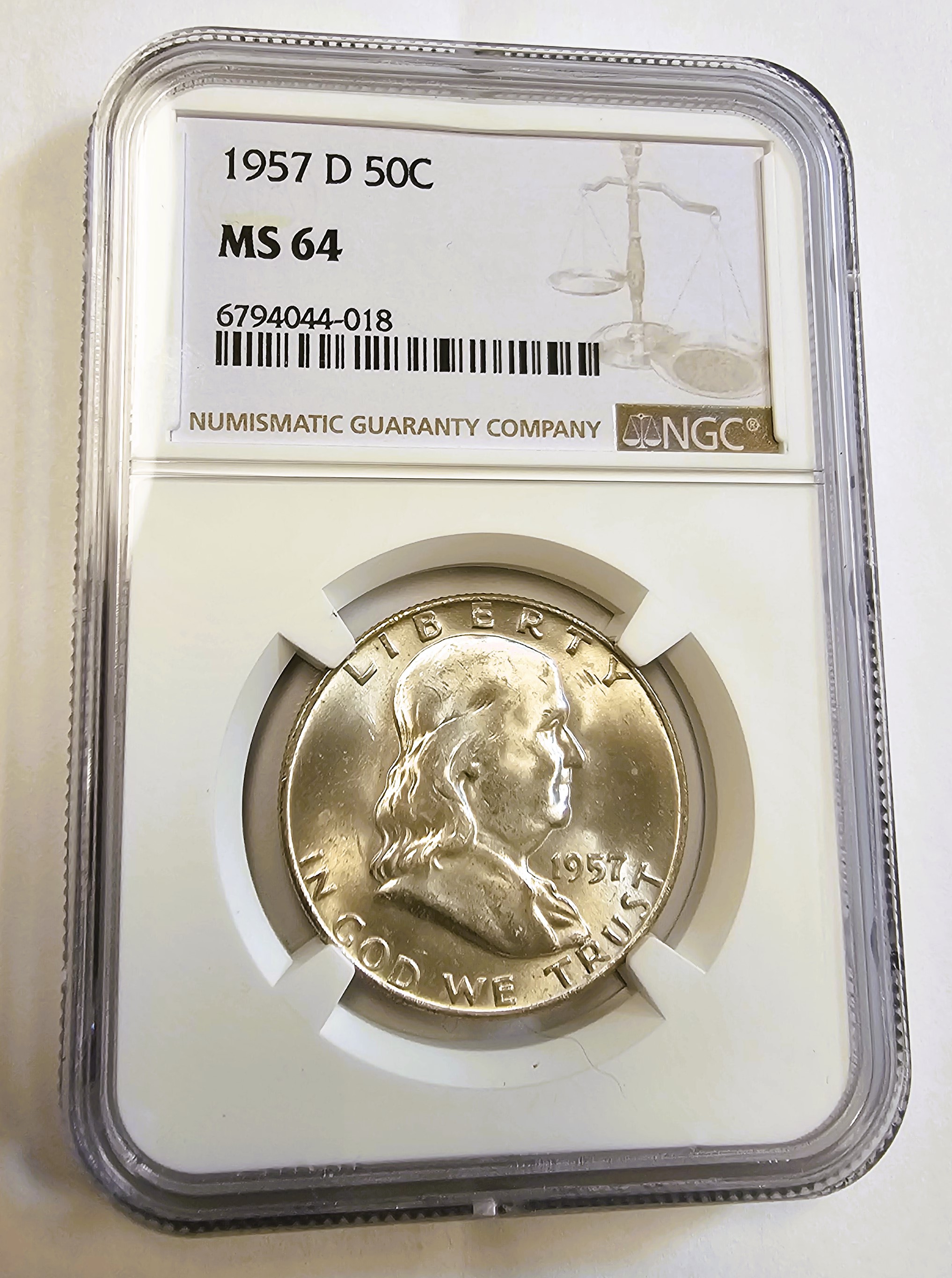 1957 D FRANKLIN NGC GRADED | Property Room