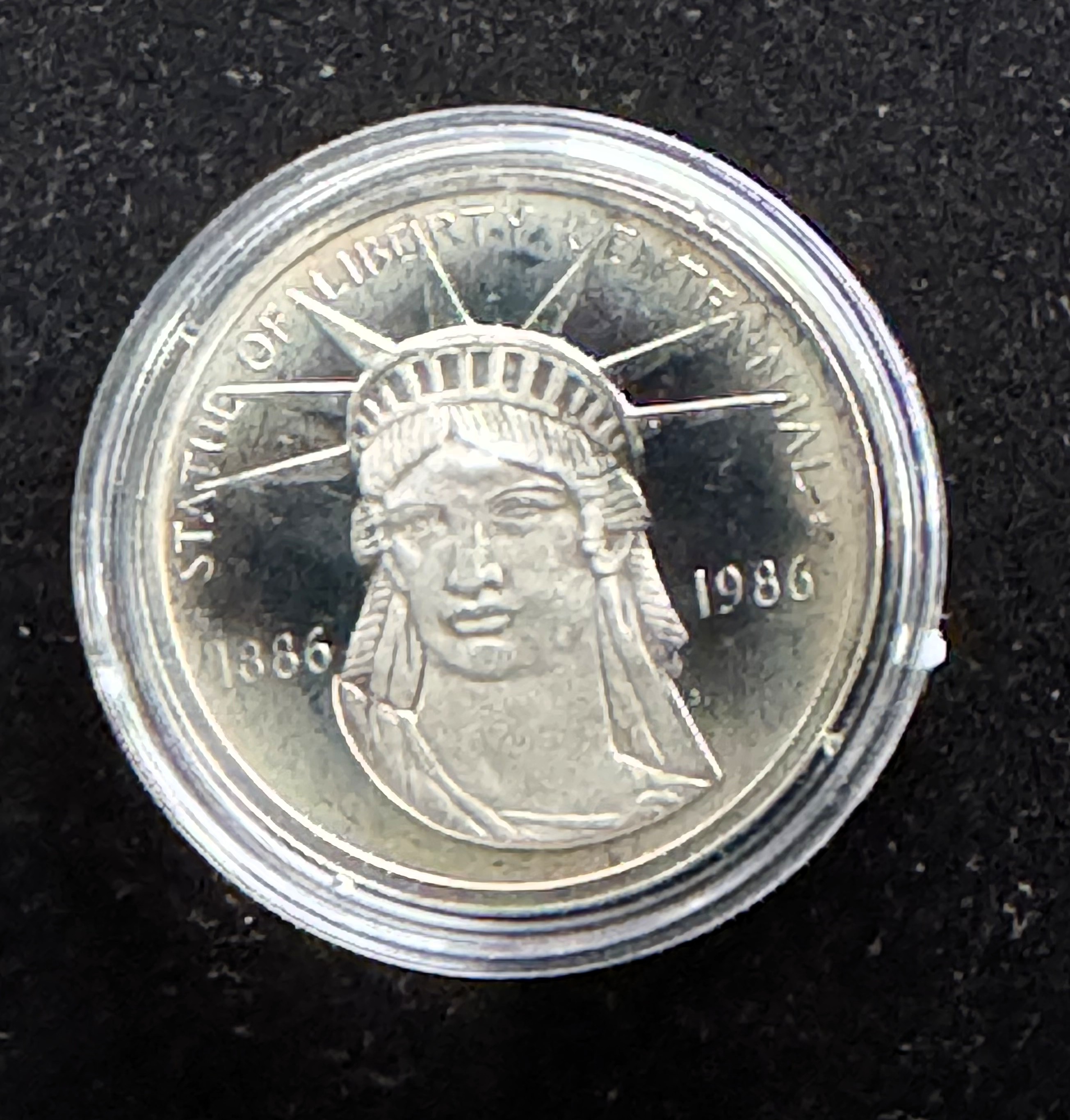 1886-1986 STATUE OF LIBERTY .925 STERLING SILVER PROOF, THEODORE ...