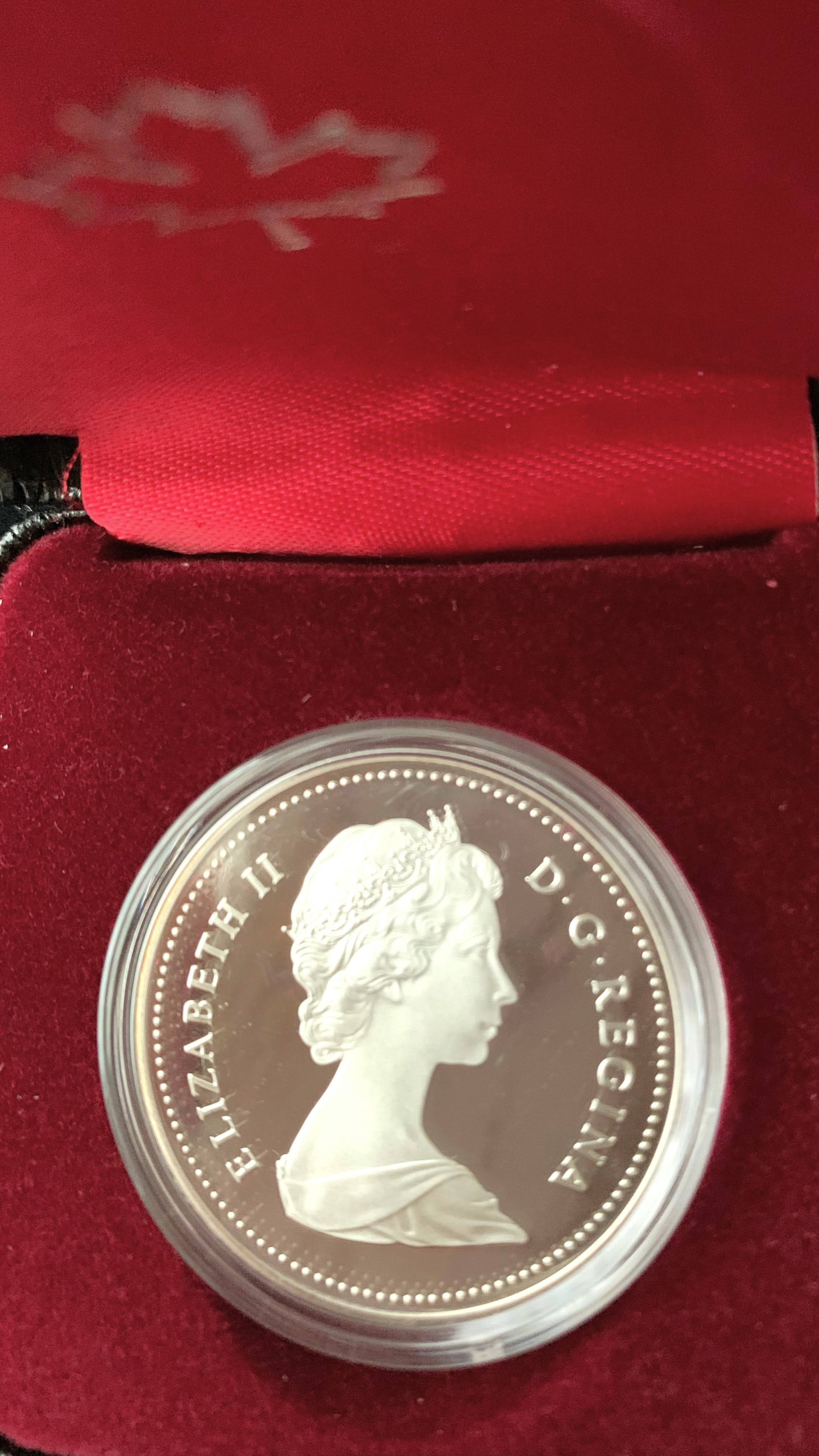 CANADA SILVER 1983 CAMEO PROOF WORLD UNIVERSITY GAMES ONE DOLLAR IN ...