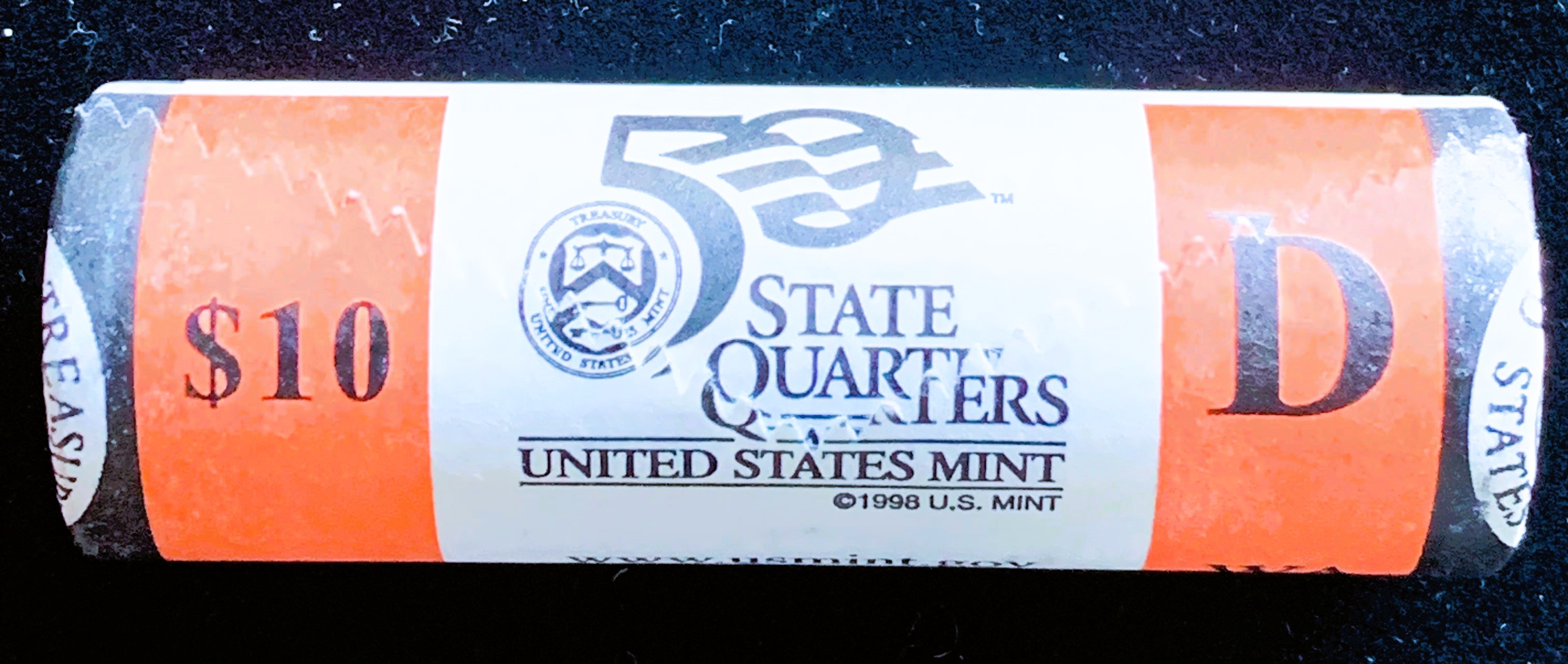 ROLL OF 2007-D WASHINGTON STATE QTRS (40) BRILLIANT UNCIRCULATED COINS ...