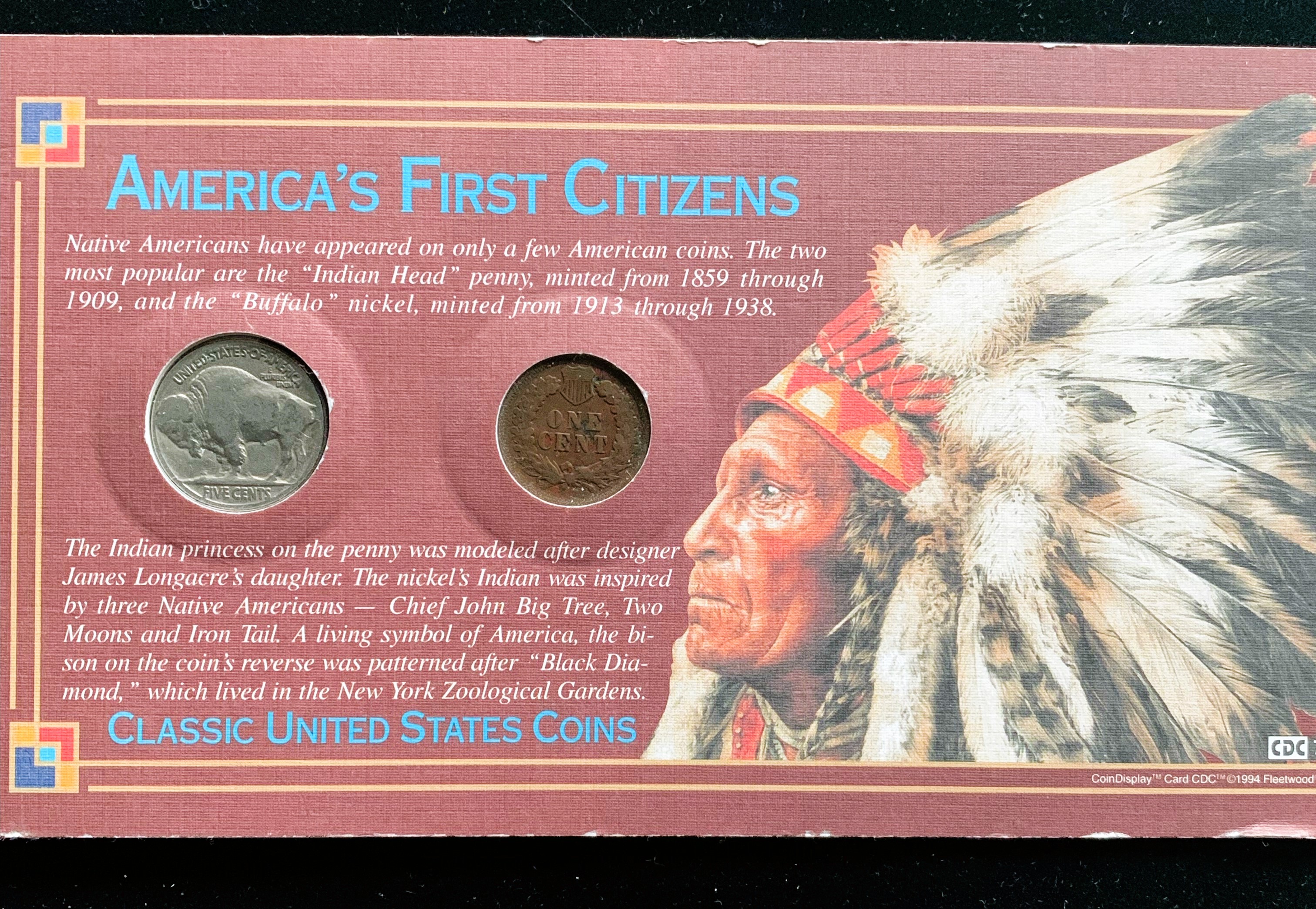 AMERICA"S FIRST CITIZENS CLASSIC COIN SET, 1902 INDIAN HEAD PENNY ...