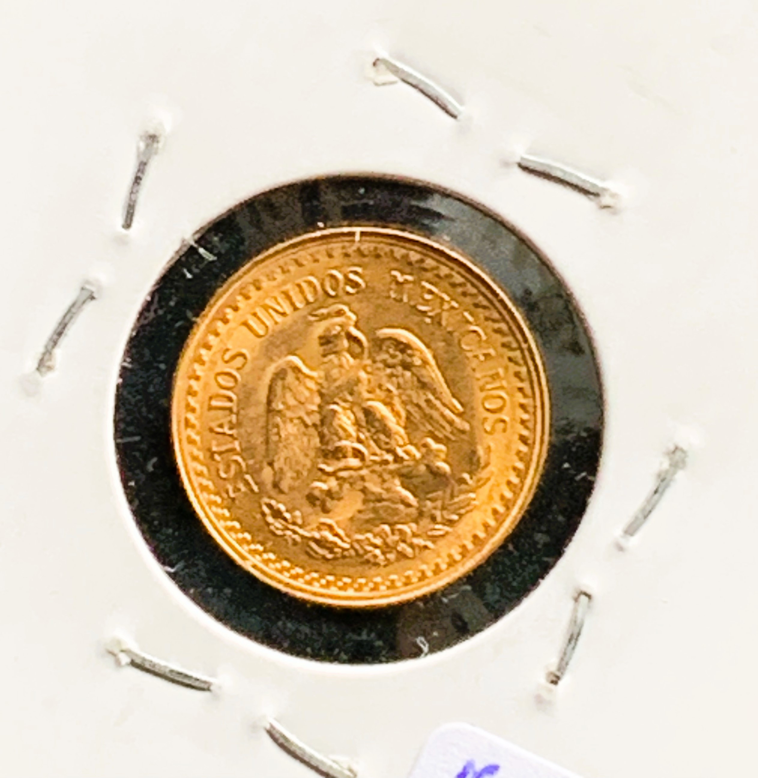 GOLD, 1945 MEXICO 2 1/2 PESOS GOLD COIN, REALLY NICE CONDITION WITH CLEAR LUSTER, BRIGHT DETAILS ...