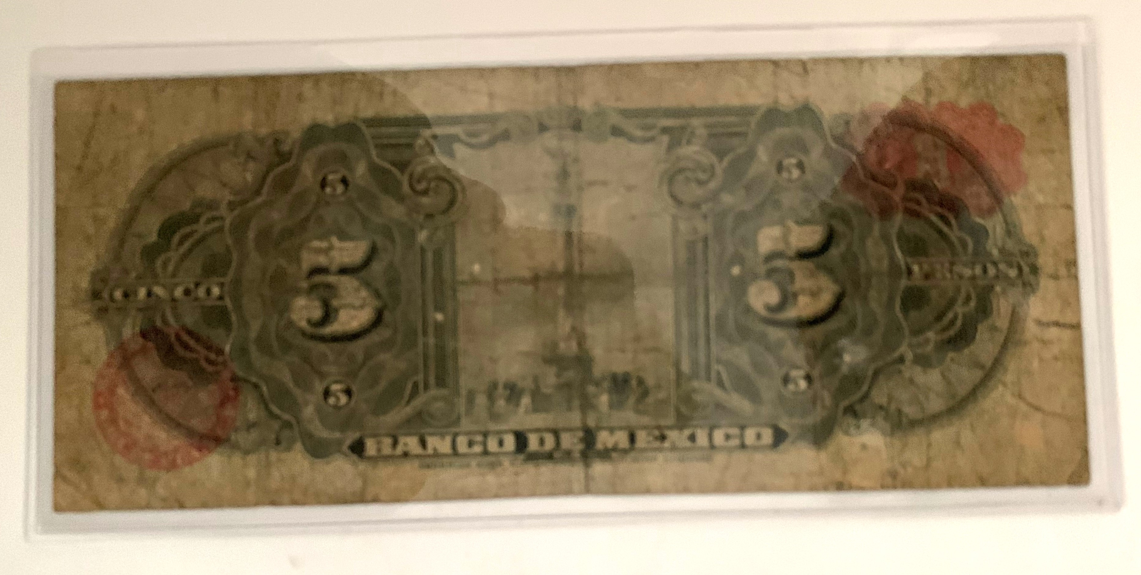 5 BANK OF MEXICO CINCO PESOS NOTE | Property Room