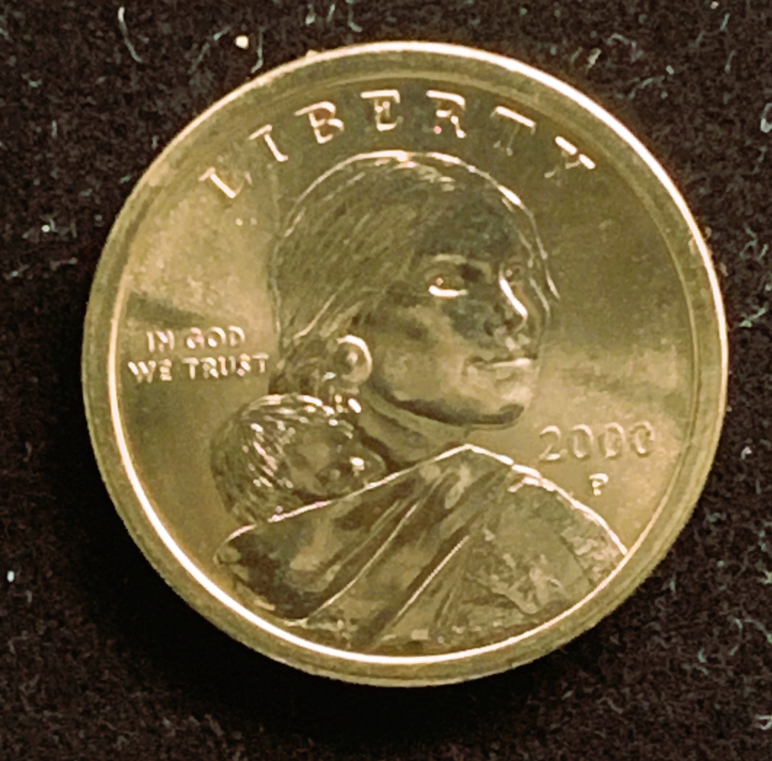 2000-P SACAGEWEA GOLDEN $1 DOLLAR COIN, BRILLIANT UNCIRCULATED ...