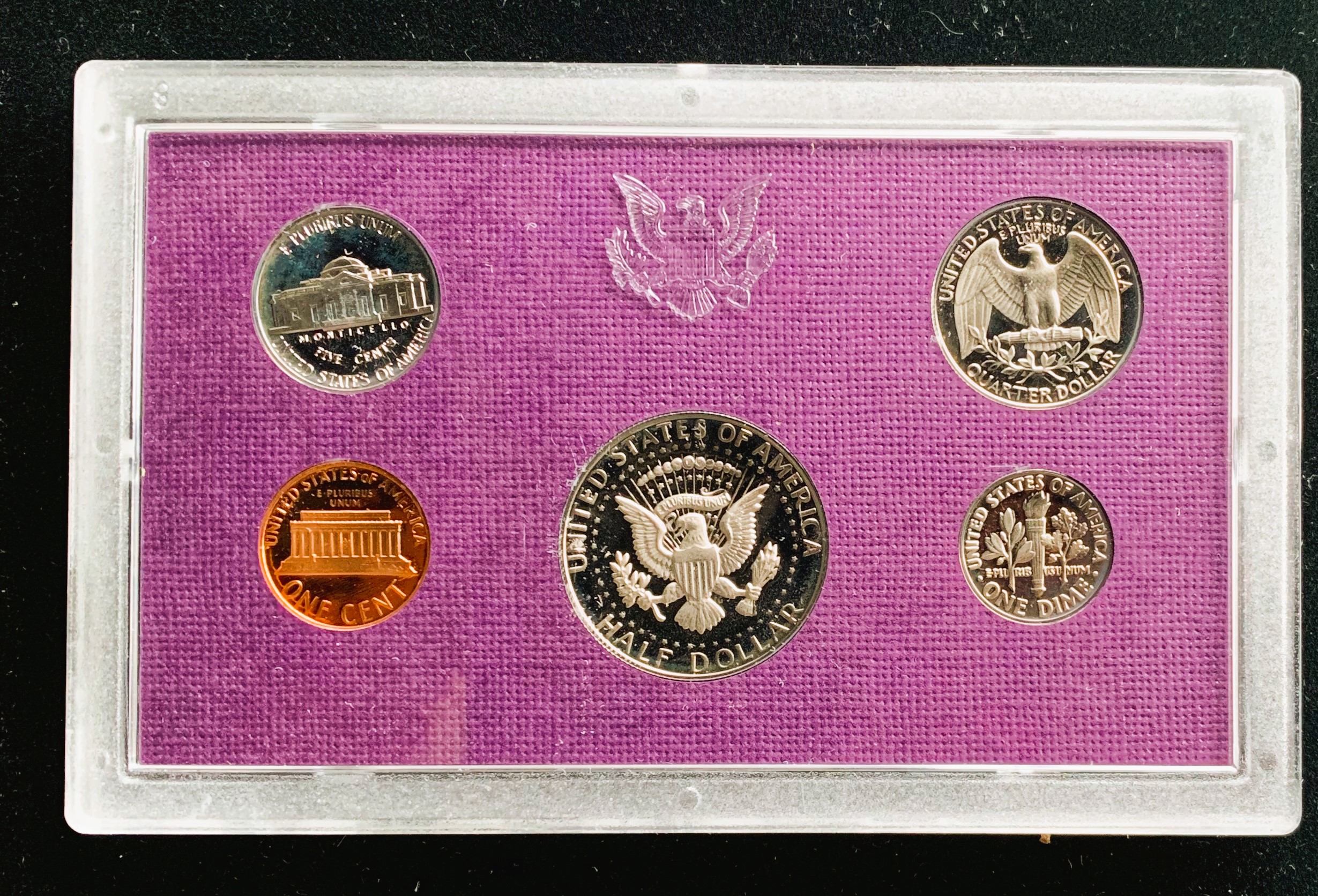 1984-S US PROOF SET IN ORIG GOV CASE, PKG, 5 GEM PROOF COINS | Property ...