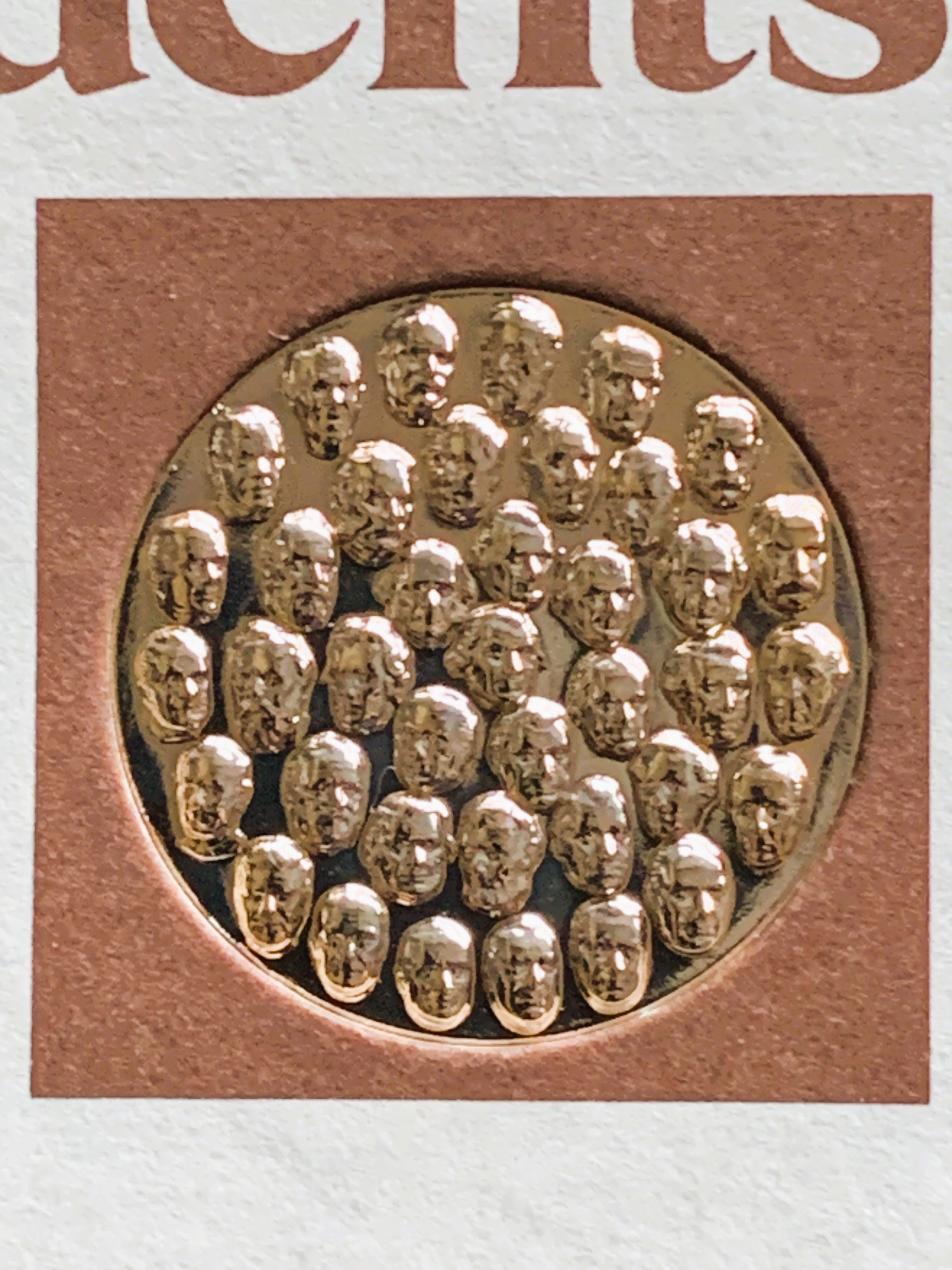 1981 THE PRESIDENT'S COIN, 24K GOLD ELECTROPLATED UNCIRCULATED PROOF ...