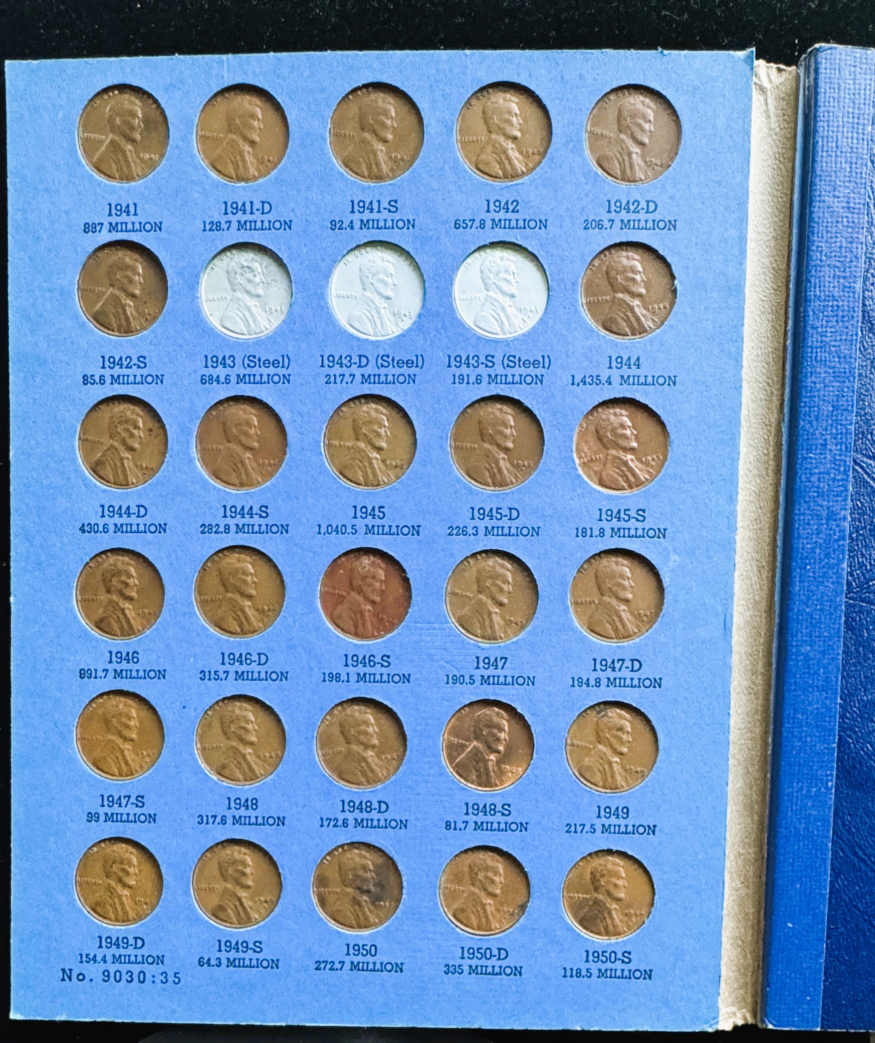 1941-1974 LINCOLN CENT COMPLETE COLLECTION, STEEL, QUALITY COINS IN ...