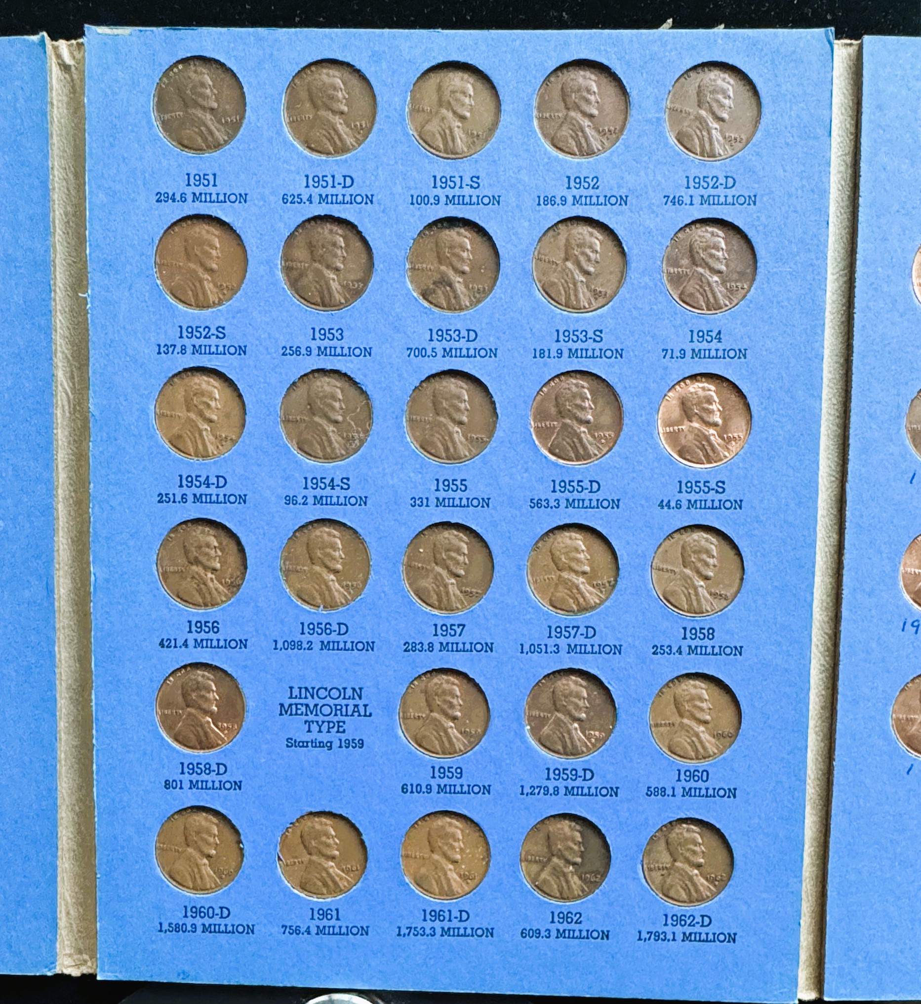 1941-1974 LINCOLN CENT COMPLETE COLLECTION, STEEL, QUALITY COINS IN ...