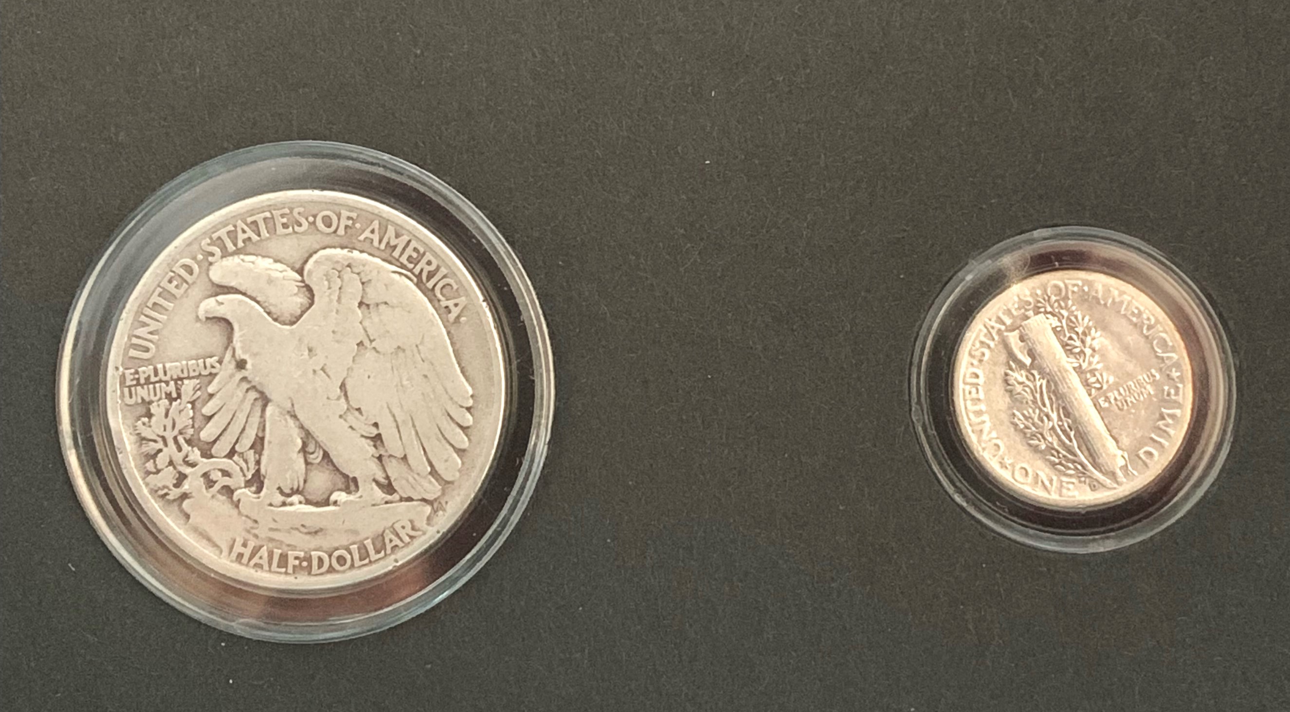 1944 AMERICA'S MOST BEAUTIFUL SILVER COINS SET OF WALKING LIBERTY HALF ...