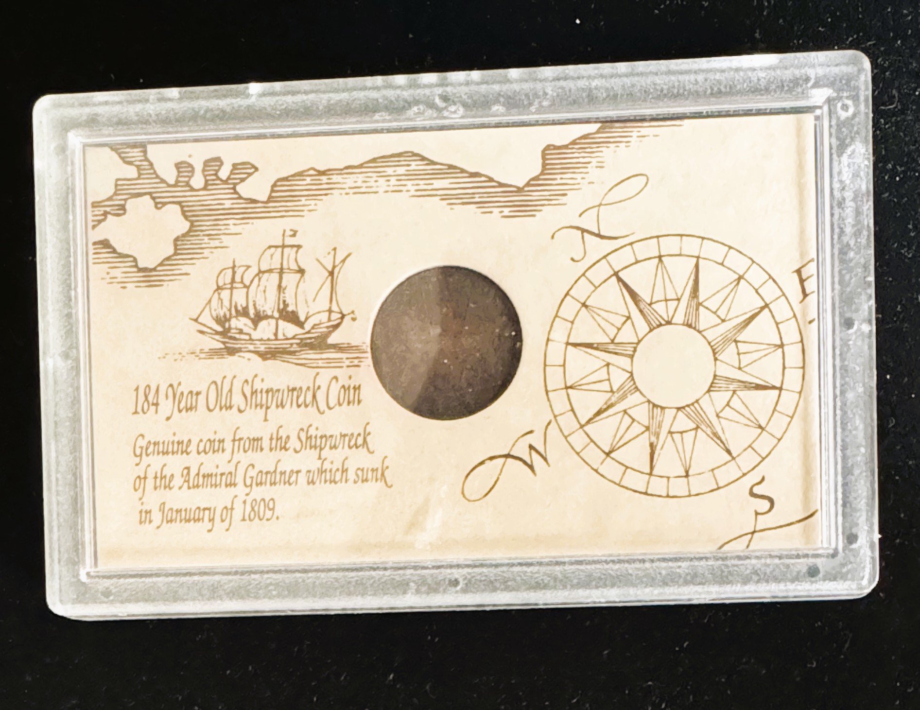 184 YEAR OLD SHIPWRECK COIN REAL NICE CONDITION IN ORIG HARD CASE ...