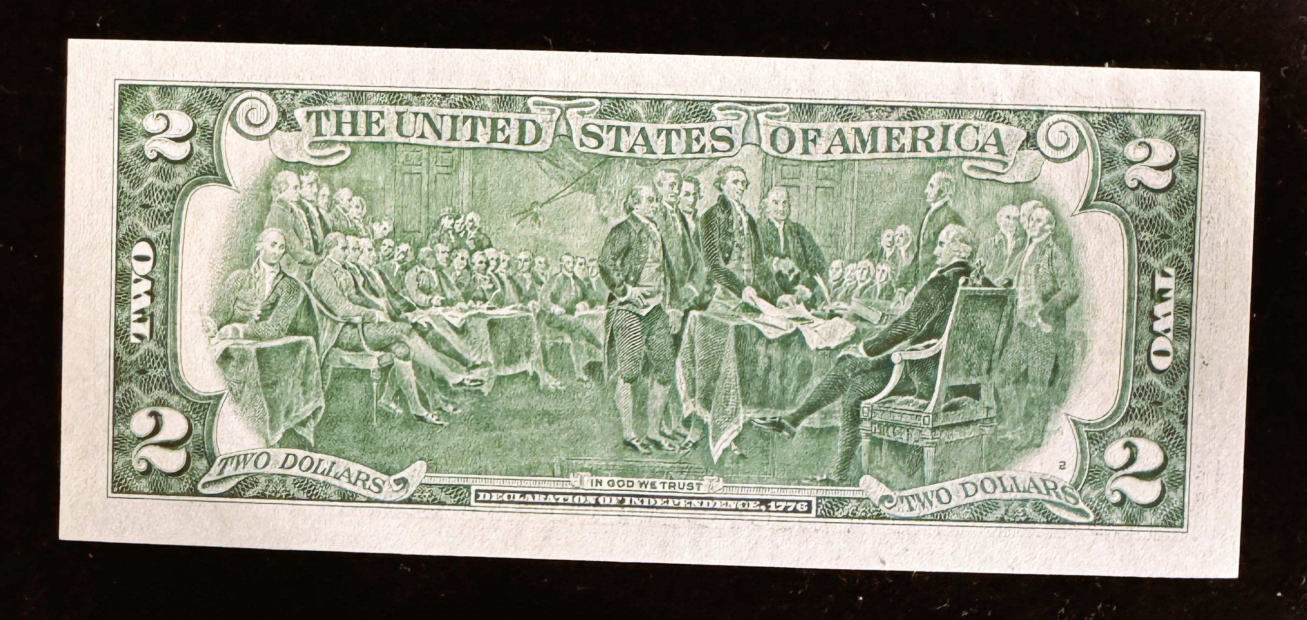 NORTH DAKOTA COLORIZED $2 DOLLAR FEDERAL RESERVE NOTE, LEGAL TENDER ...