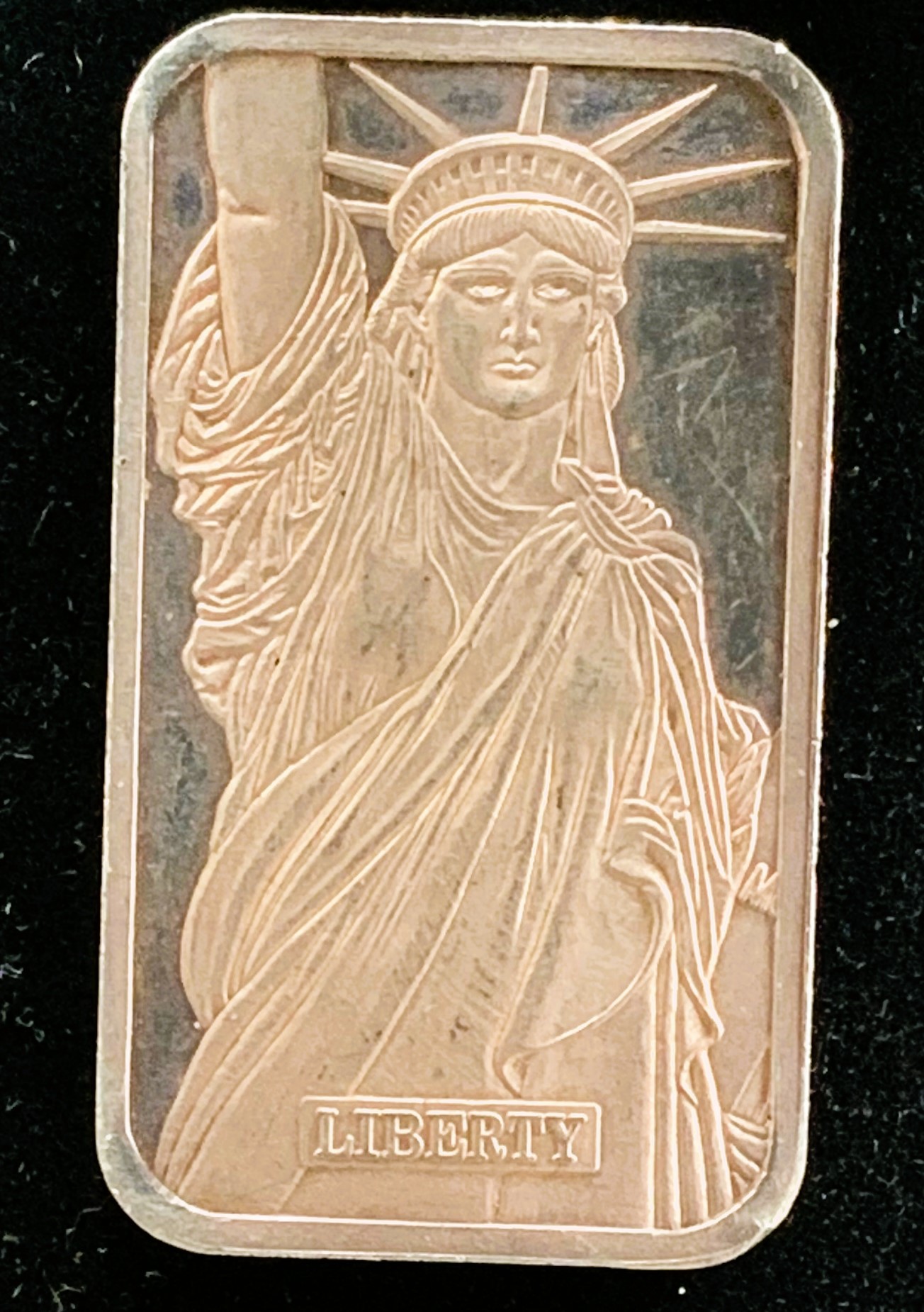 1oz ROUND .999 FINE SILVER VINTAGE BAR COIN, LIBERTY, JM USA | Property ...