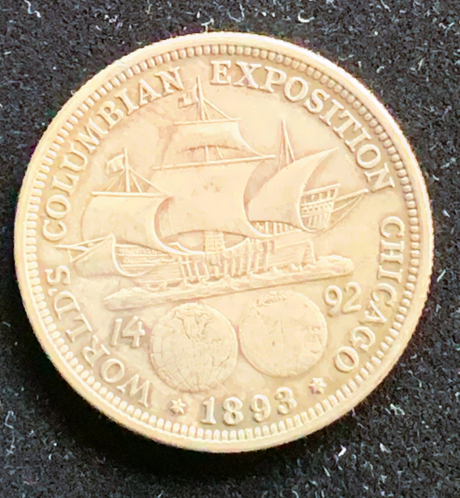 1893 SILVER COLUMBIAN EXPOSITION (CHICAGO WORLD FAIR) COMM UNITED ...