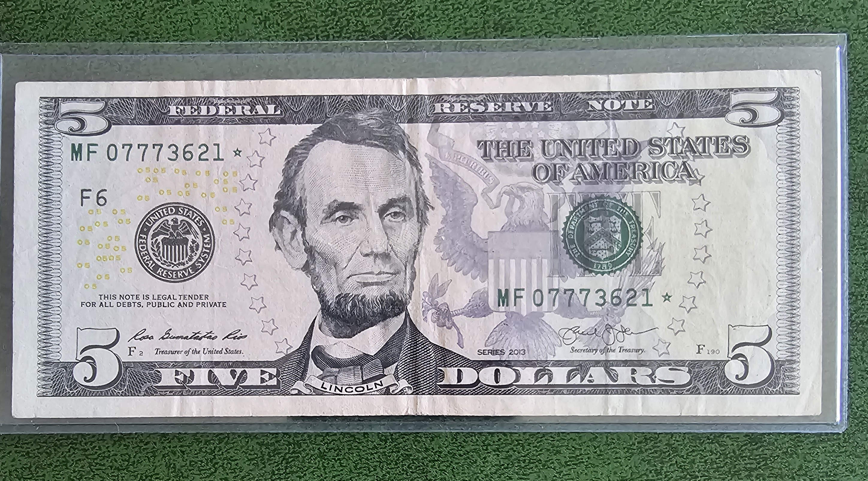 Series of 2013 $5 Star Note | Property Room