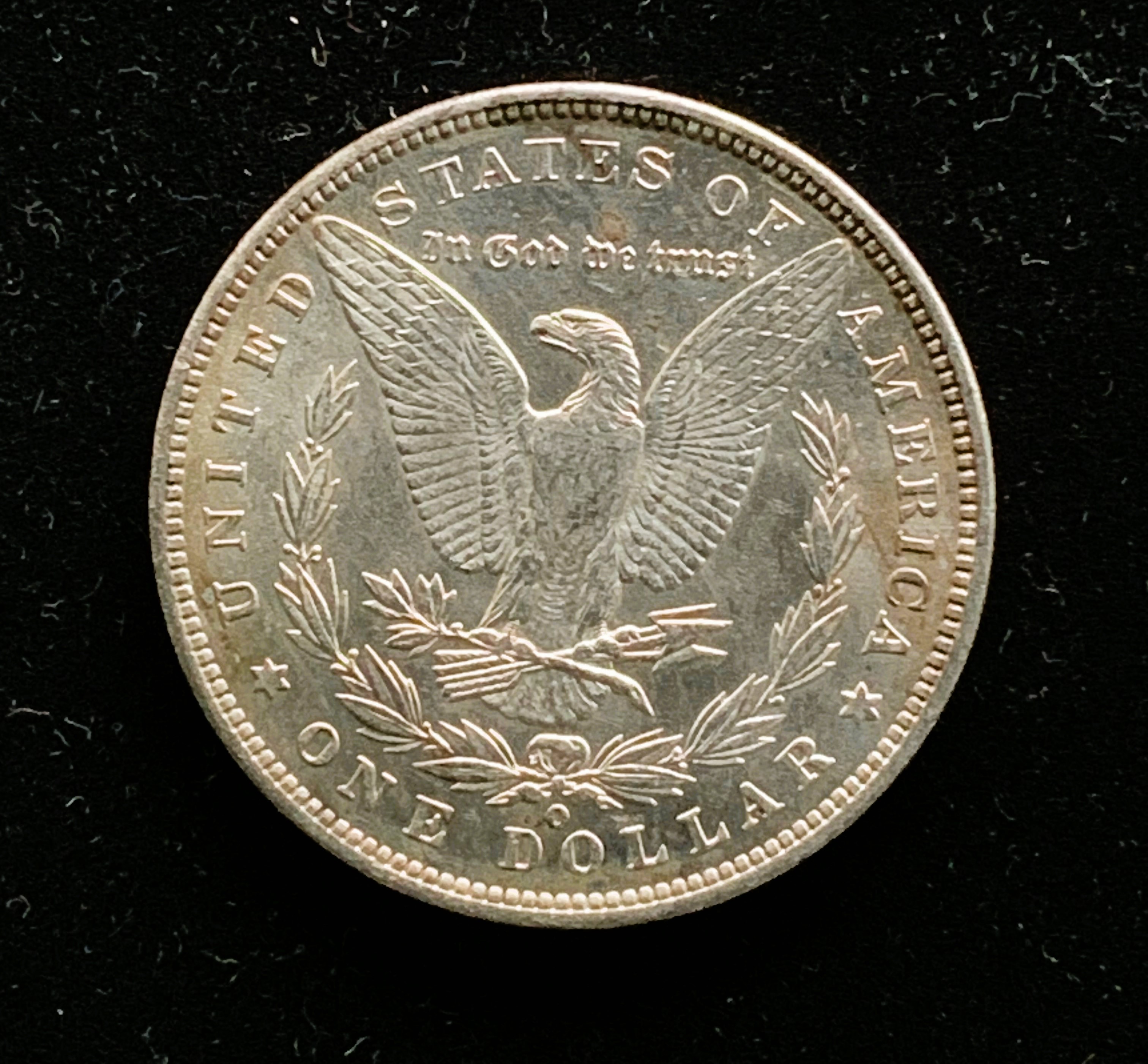 1888-O MORGAN SILVER DOLLAR COIN, UNCIRCULATED SHINY LUSTER GEM WITH ...