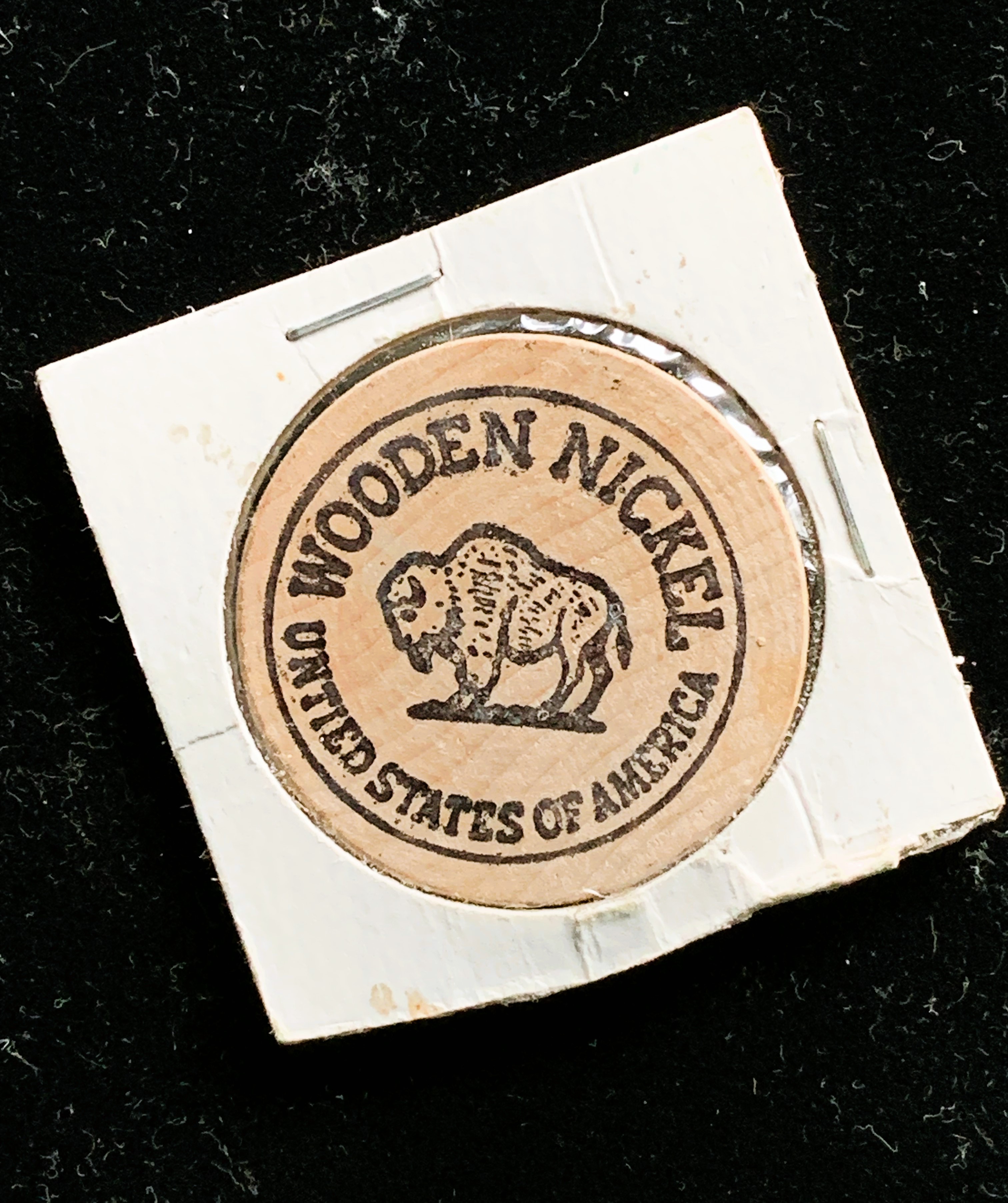 WOODEN NICKEL COIN, OLD VIRGINIA CITY SOUVENIR UNC | Property Room