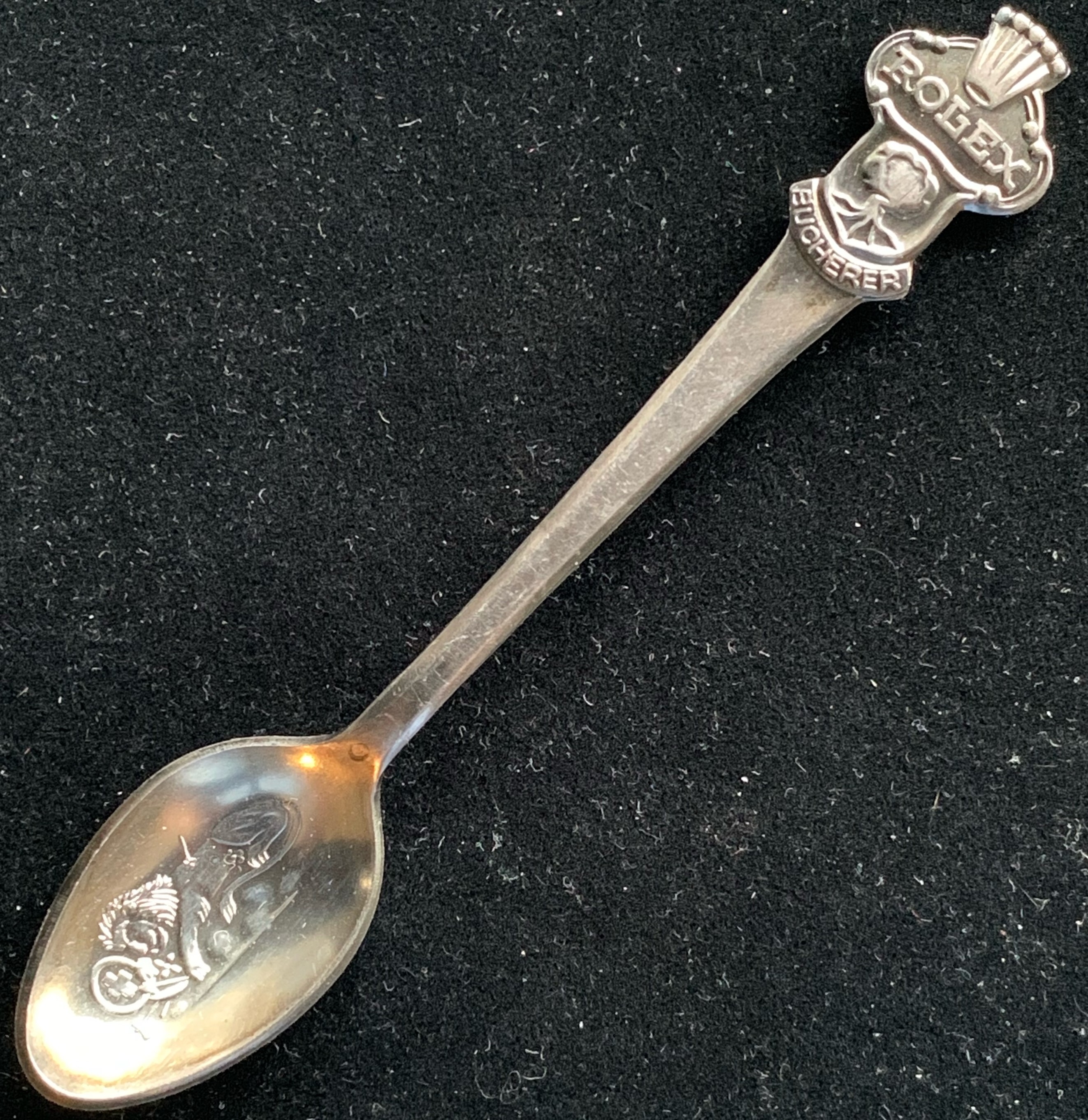 ROLEX SPOON BUCHERER SWITZERLAND LUGANO SOUVENIR DEMITASSE, JEWELRY ...