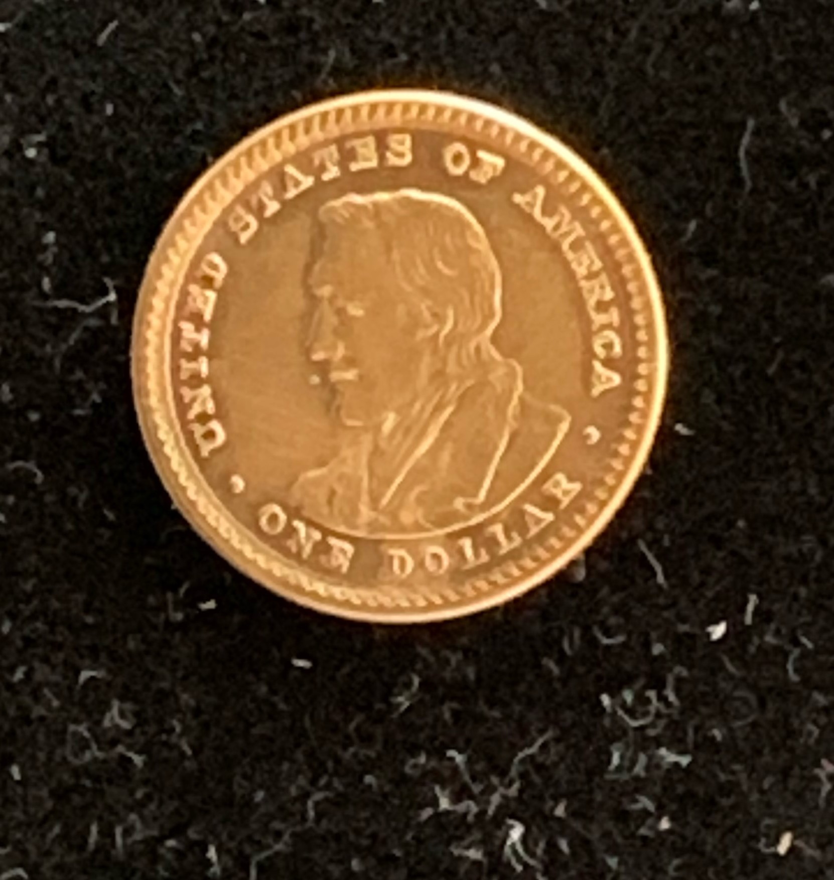 GOLD COIN, 1905 LEWIS & CLARK $1 DOLLAR GOLD COMMEMORATIVE, RARE XF+ ...