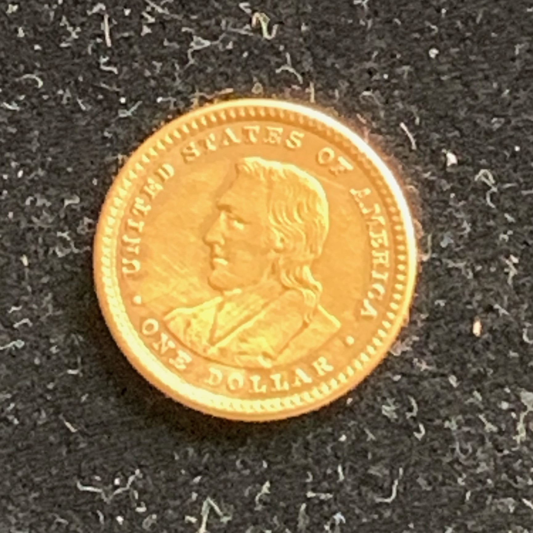 GOLD COIN, 1905 LEWIS & CLARK $1 DOLLAR GOLD COMMEMORATIVE, RARE XF+ ...