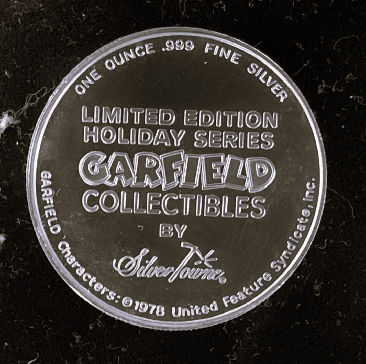 MERRY CHRISTMAS VINTAGE GARFIELD CHARACTERS, LIMITED EDITION 1991 1oz ...