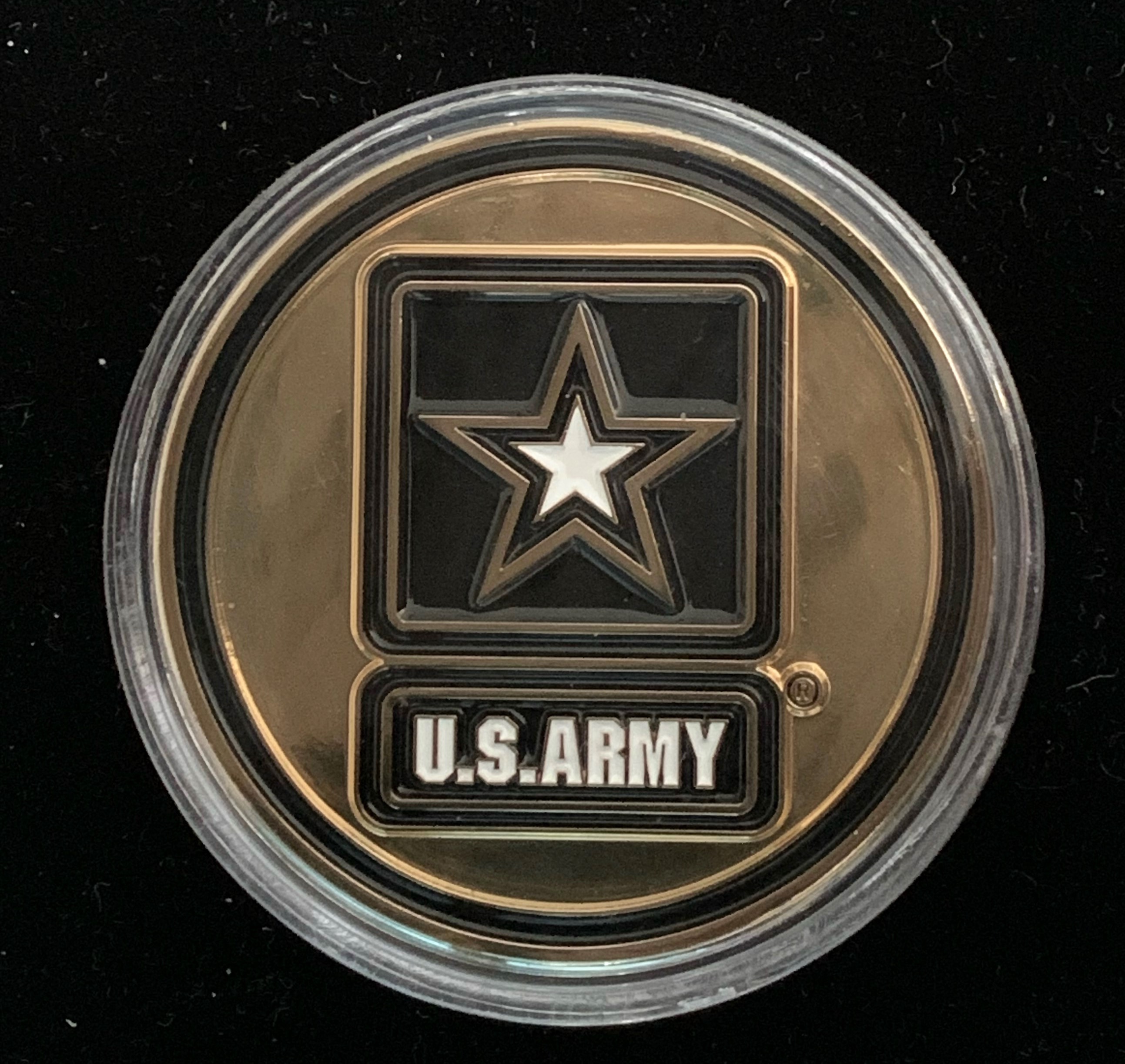 U.S. ARMY CHALLENGE COLLECTION 24K GOLD PLATING IN ORIG CASE "DUTY ...