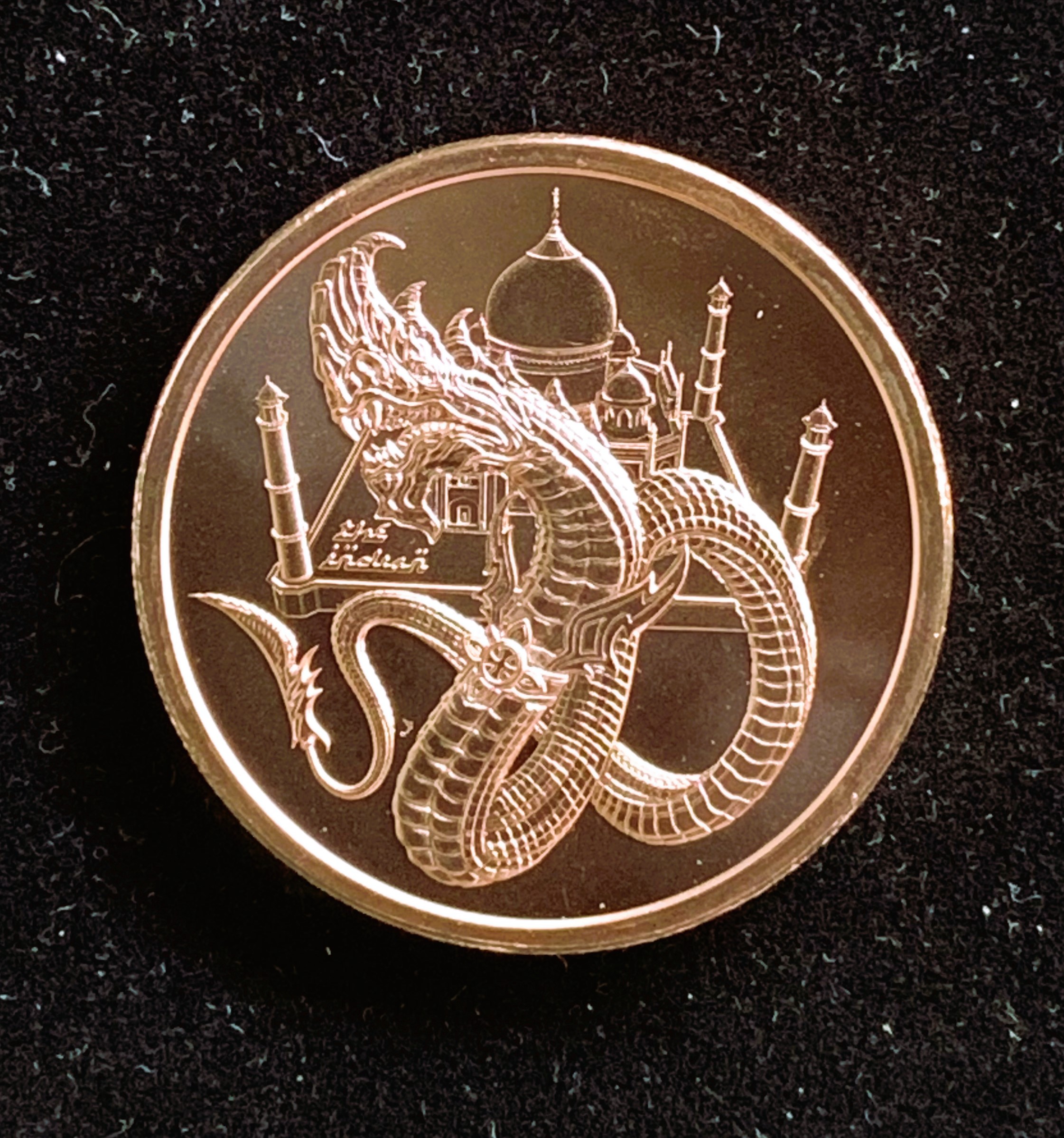 EYE OF THE DRAGON, WORLD OF DRAGON LIBERTY, 1oz .999 FINE COPPER ...