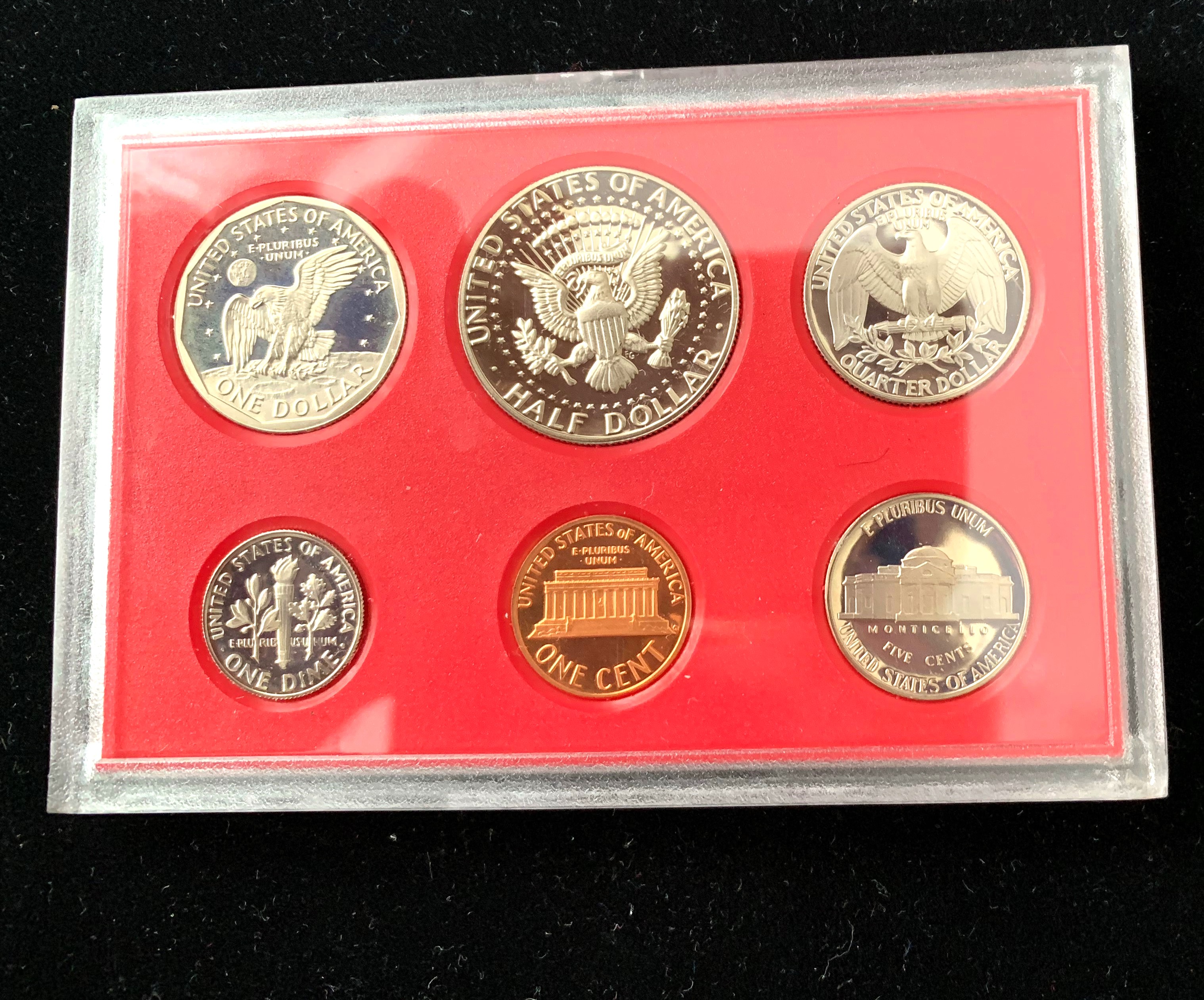 1980-S US PROOF SET IN ORIG GOV PKG (6) BRIGHT UNBLEMISHED COINS ...