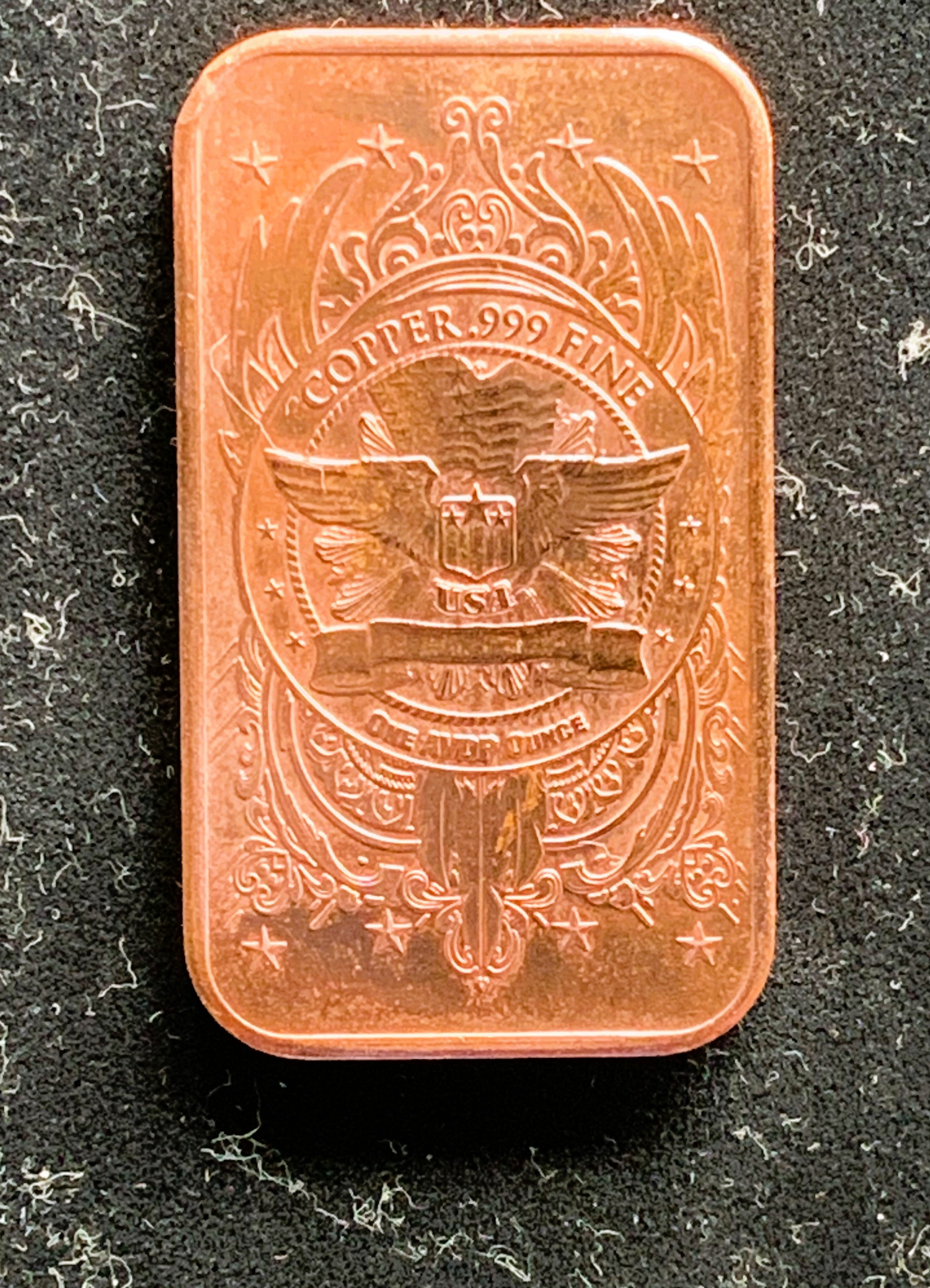 1oz .999 FINE COPPER MORGAN DOLLAR LIBERTY BAR, UNC SHINY COIN ...