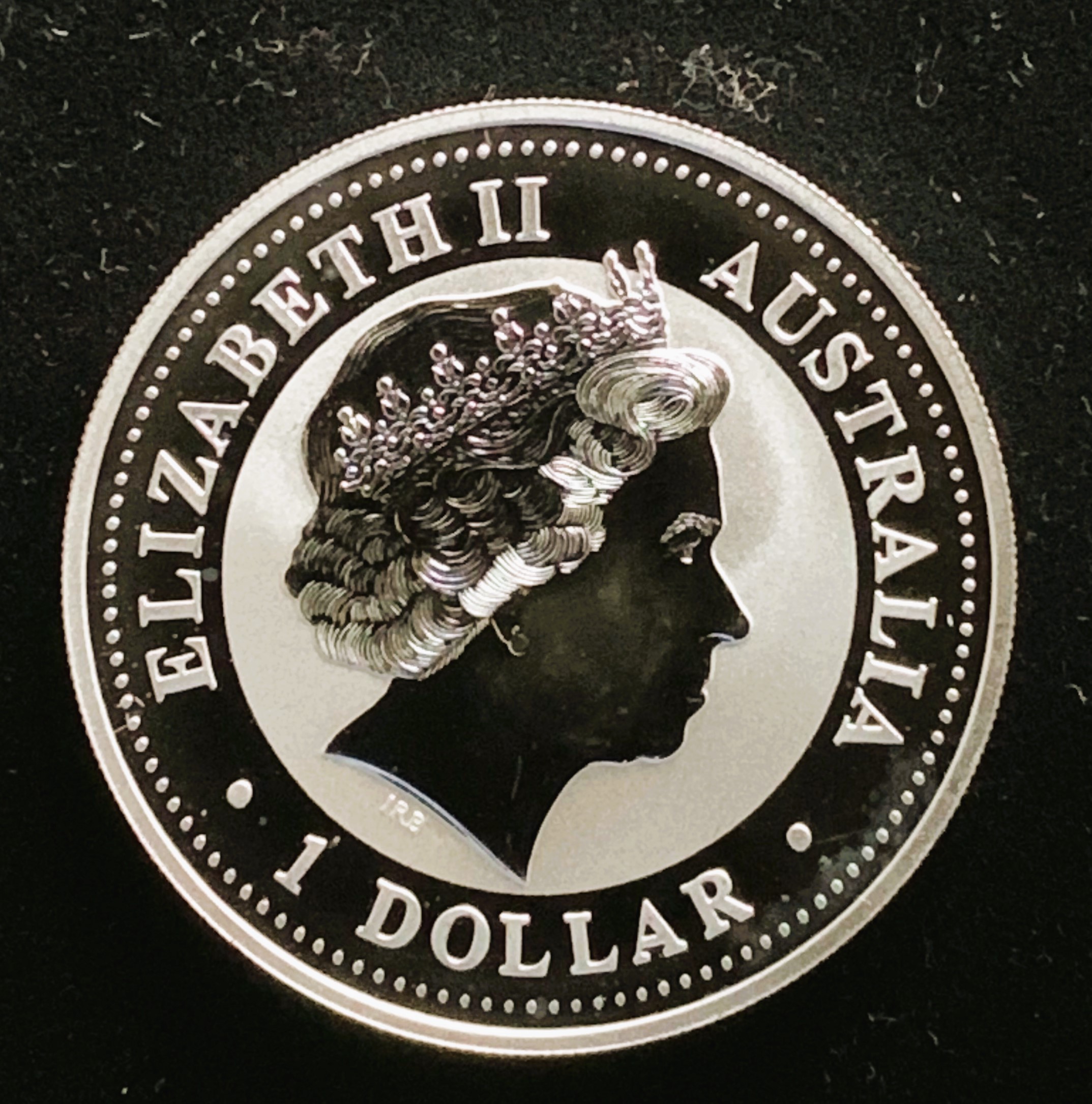 1999 1oz 999 FINE SILVER AUSTRALIAN KOOKABURRA COIN, REVERSE DCAM PROOF ...