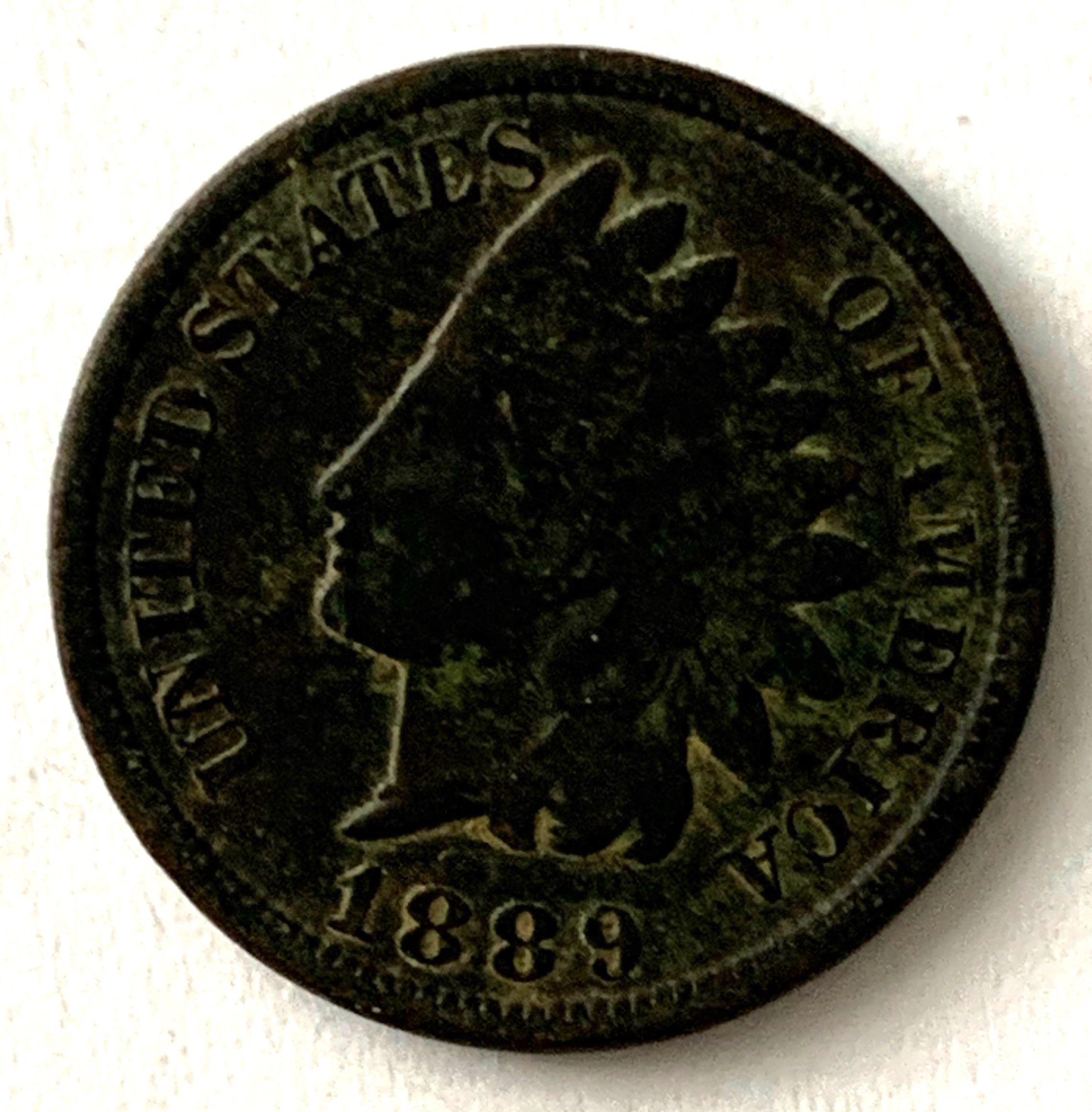 1889 INDIAN HEAD 1 CENT LOTS OF DETAIL | Property Room