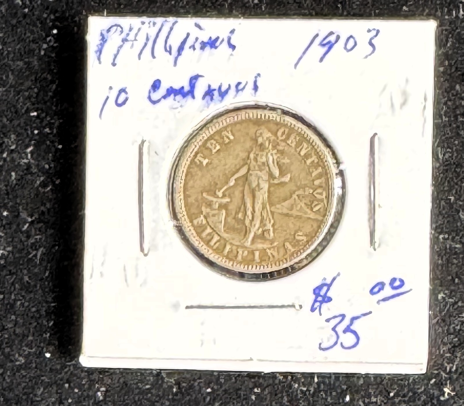 1903 PHILIPPINES SILVER 10 CENTAVOS HIGH QUALITY COIN | Property Room