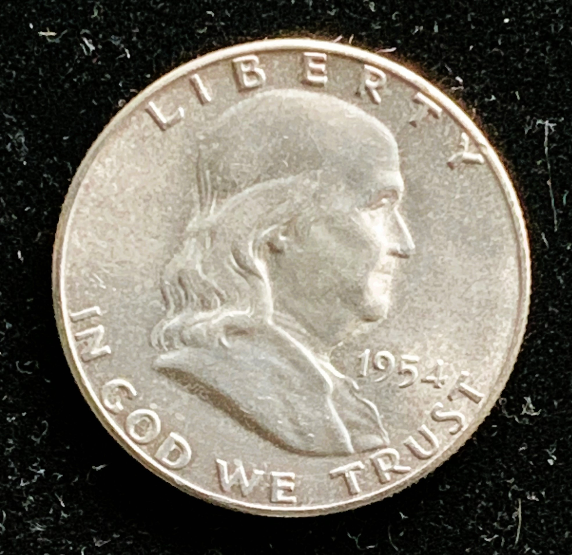 1954 50C, SILVER COIN, BRIGHT SHINY UNCIRCULATED | Property Room