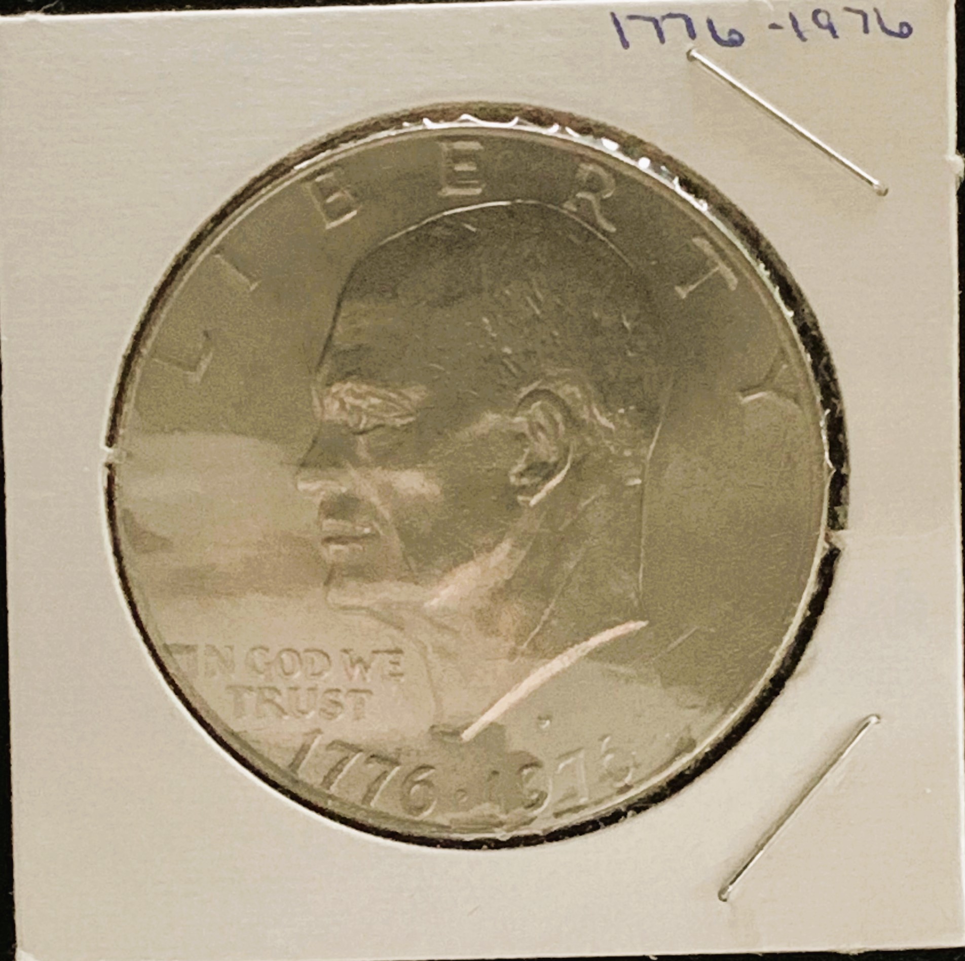 1976-D UNC TYPE 2 EISENHOWER $1 DOLLAR COIN, BRIGHT LUSTER | Property Room