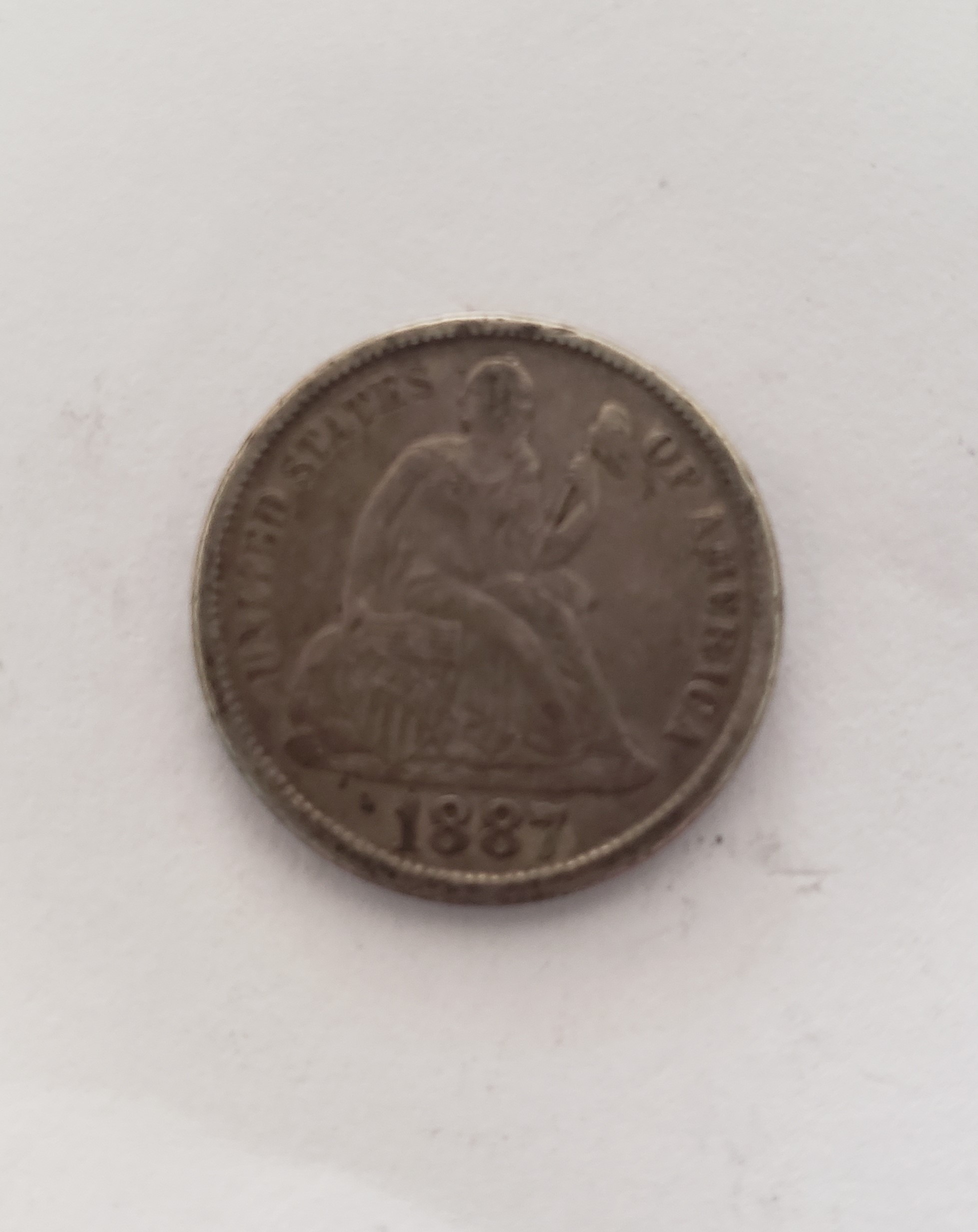 1887 S Seated Dime | Property Room