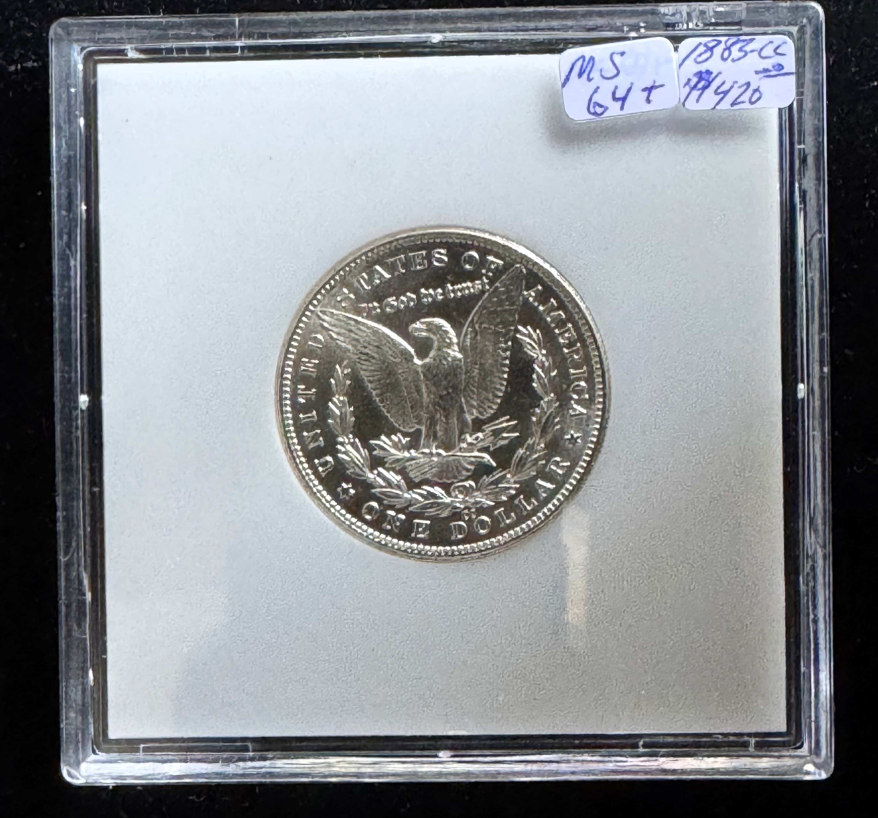 1883-CC MORGAN SILVER $1 DOLLAR HIGH GRADE QUALITY BRIGHT LUSTER COIN ...