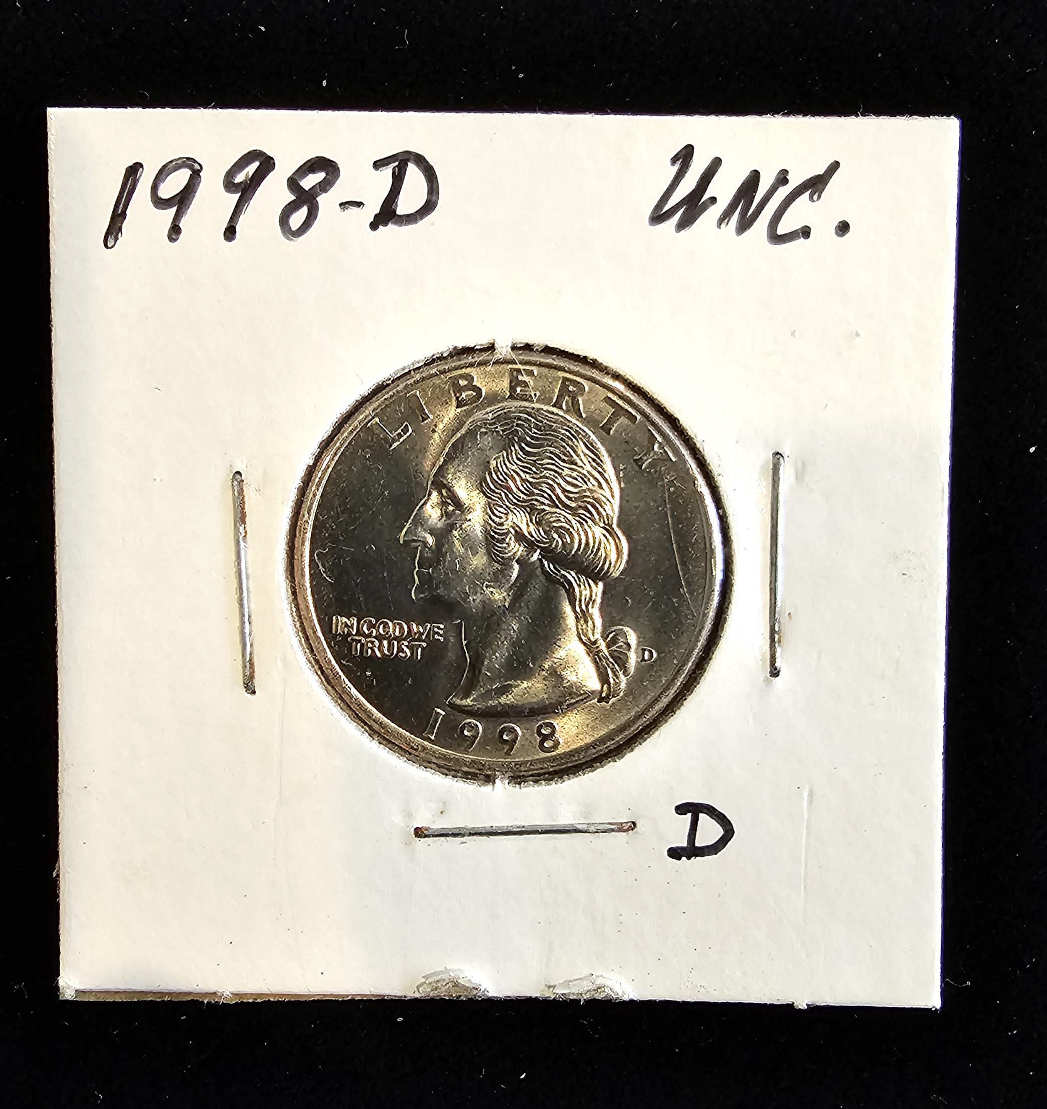 1998 D Uncirculated Washington Quarter | Property Room