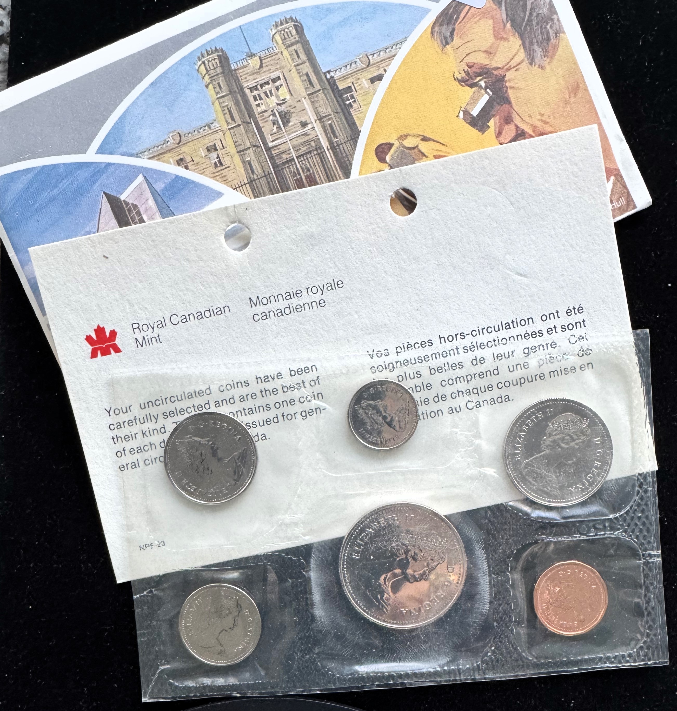 1983 ROYAL CANADIAN MINT 6 COIN SET BU IN OGP SEALED | Property Room