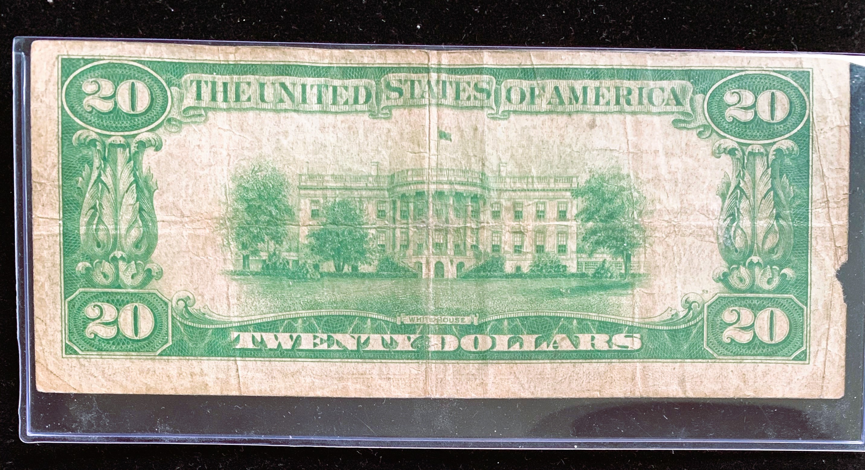 1929 SERIES $20 DOLLAR NATIONAL CURRENCY NOTE, FED RESERVE BANK OF ...