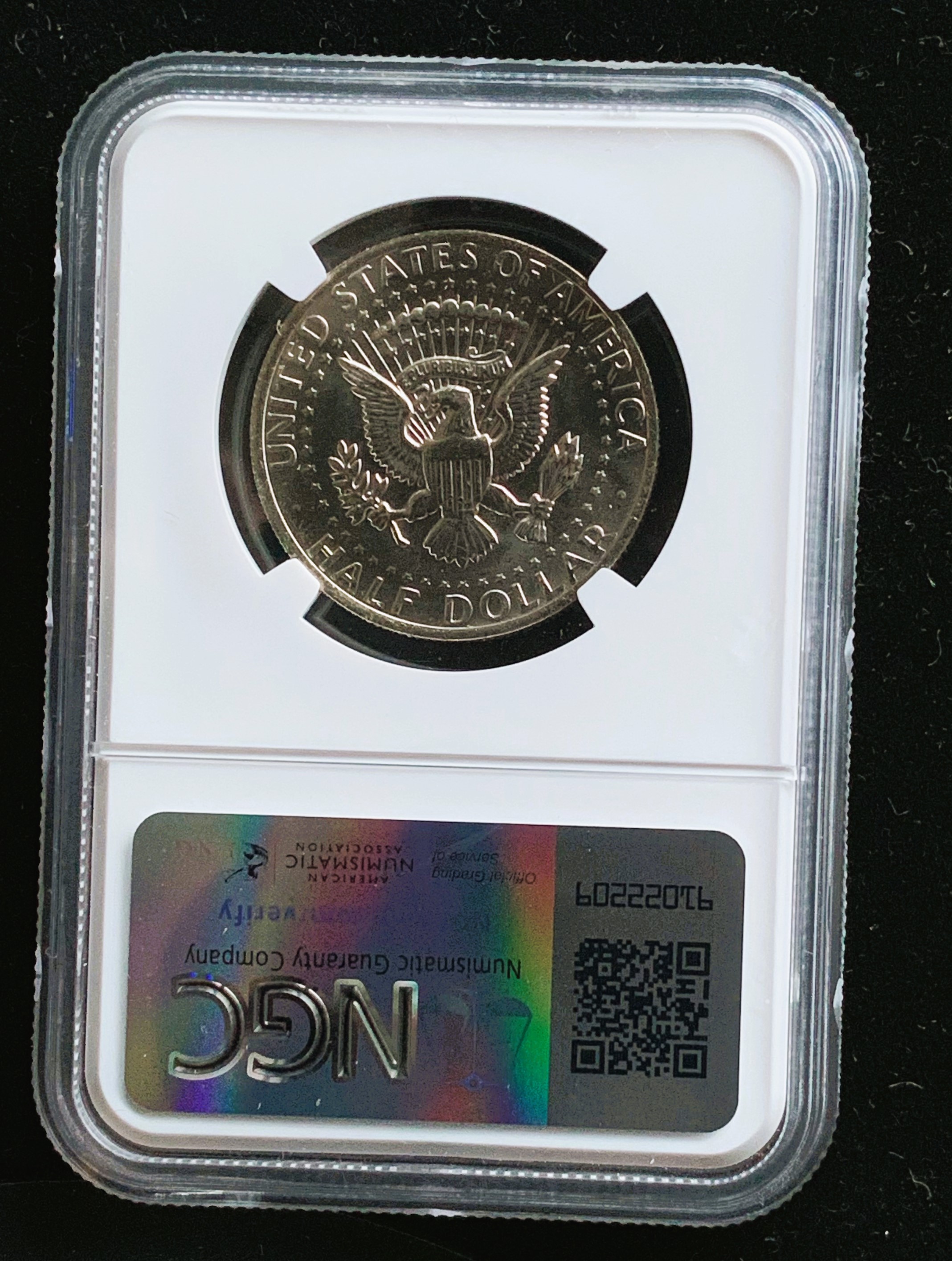 1973 KENNEDY 50C, NGC GRADED MS 65 IN THE SLAB, HIGH GRADE BRIGHT SHINY ...