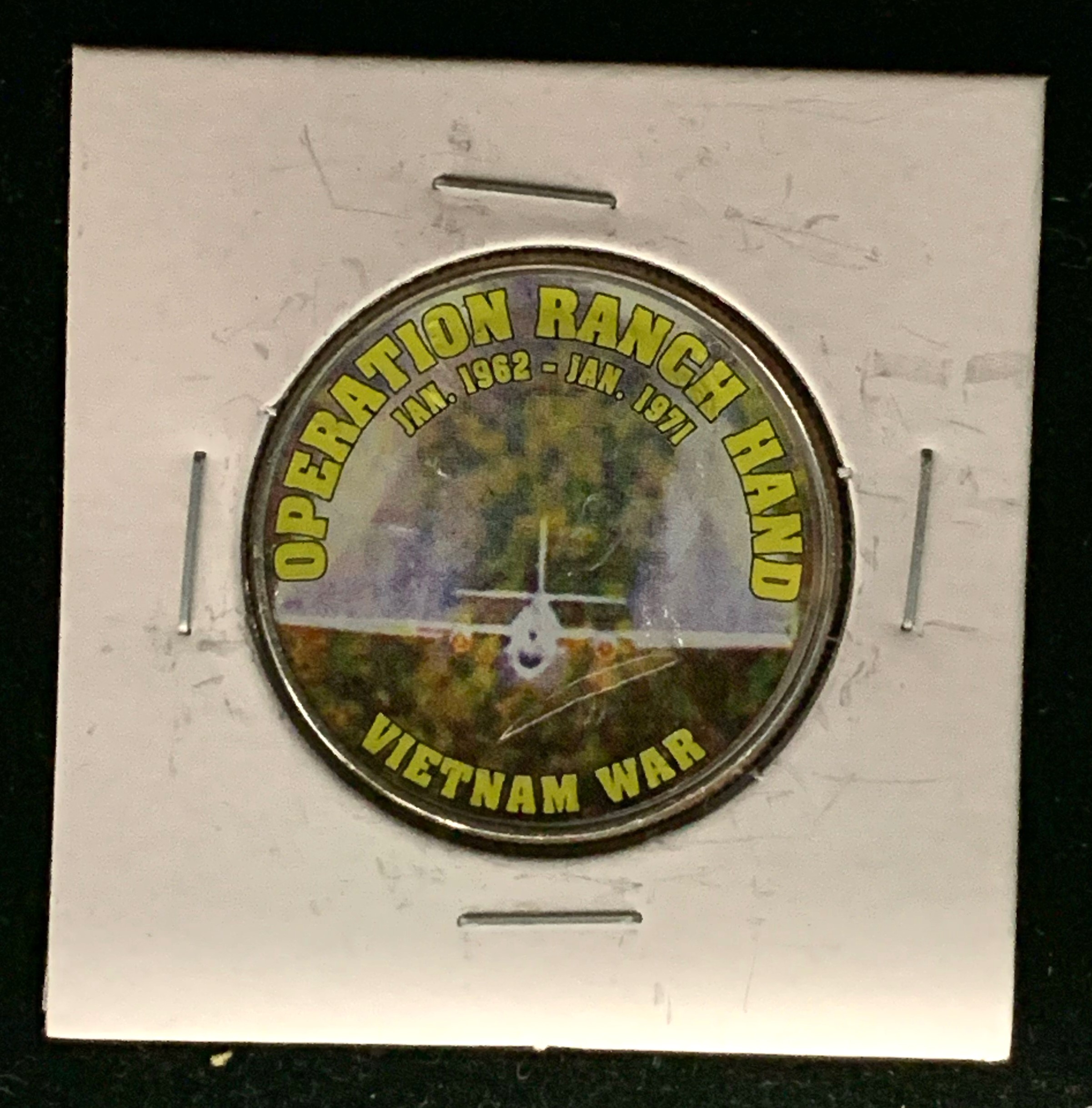 VIETNAM WAR OPERATION RANCH HAND COLORIZED KENNEDY HALF DOLLAR ...