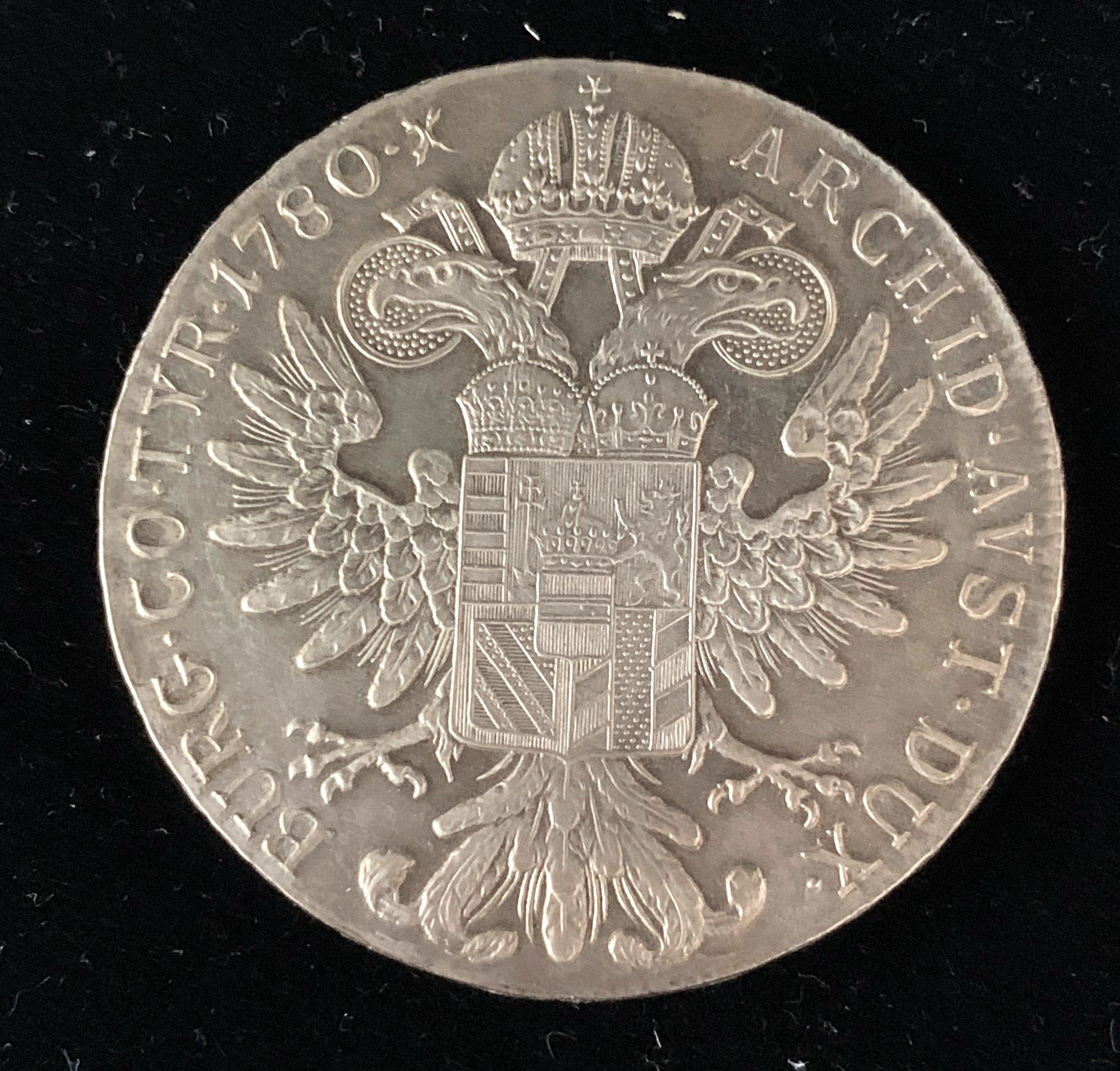 1780 X SILVER AUSTRIA MARIA THERESA THALER SF LARGE HIGH GRADE SILVER ...